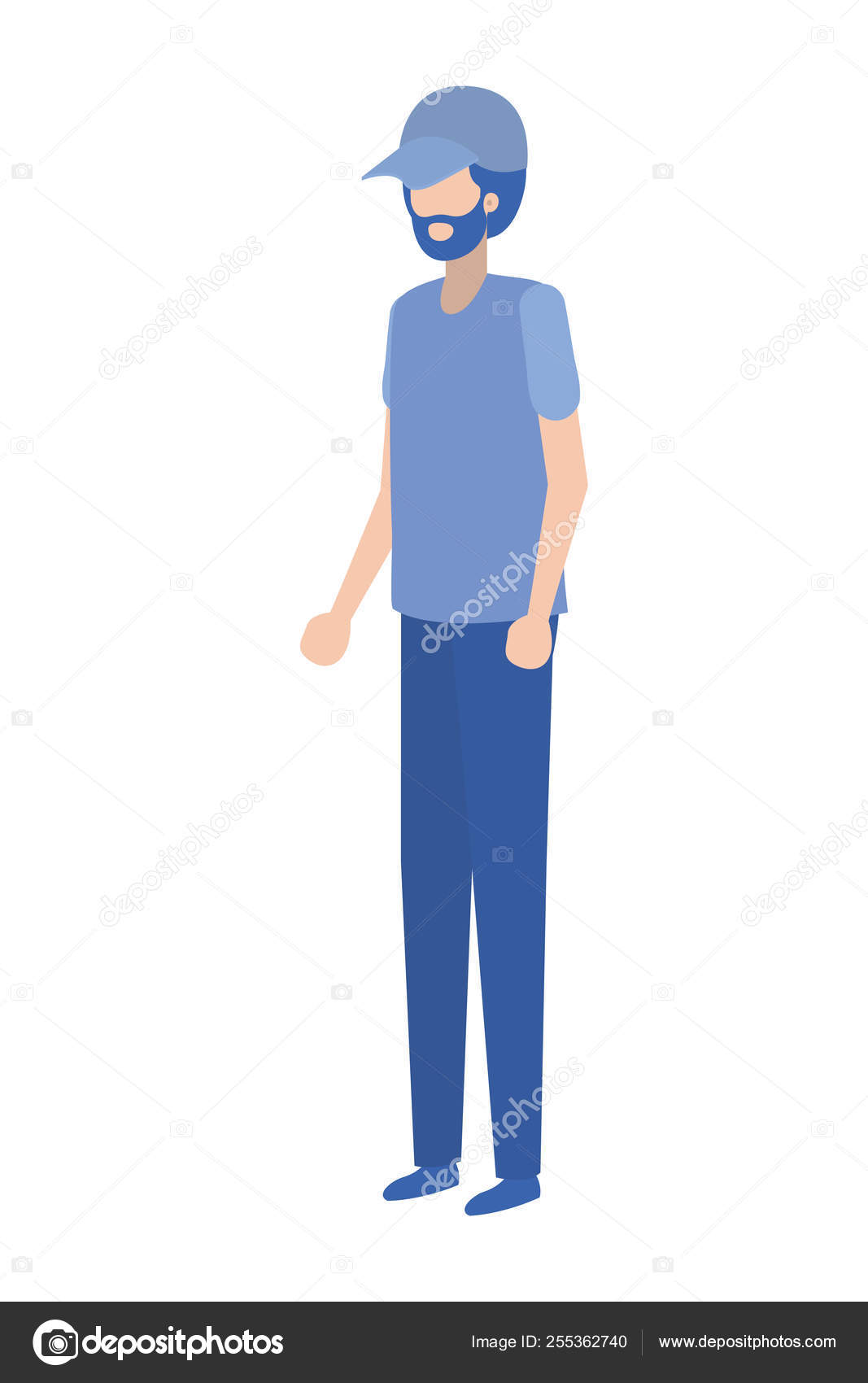 Young man standing avatar character Stock Vector Image by ©grgroupstock ...