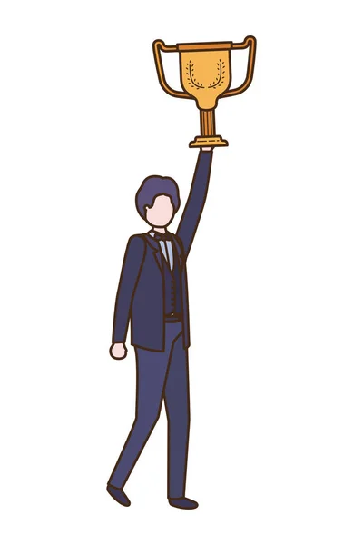 100,000 Man on trophy Vector Images | Depositphotos