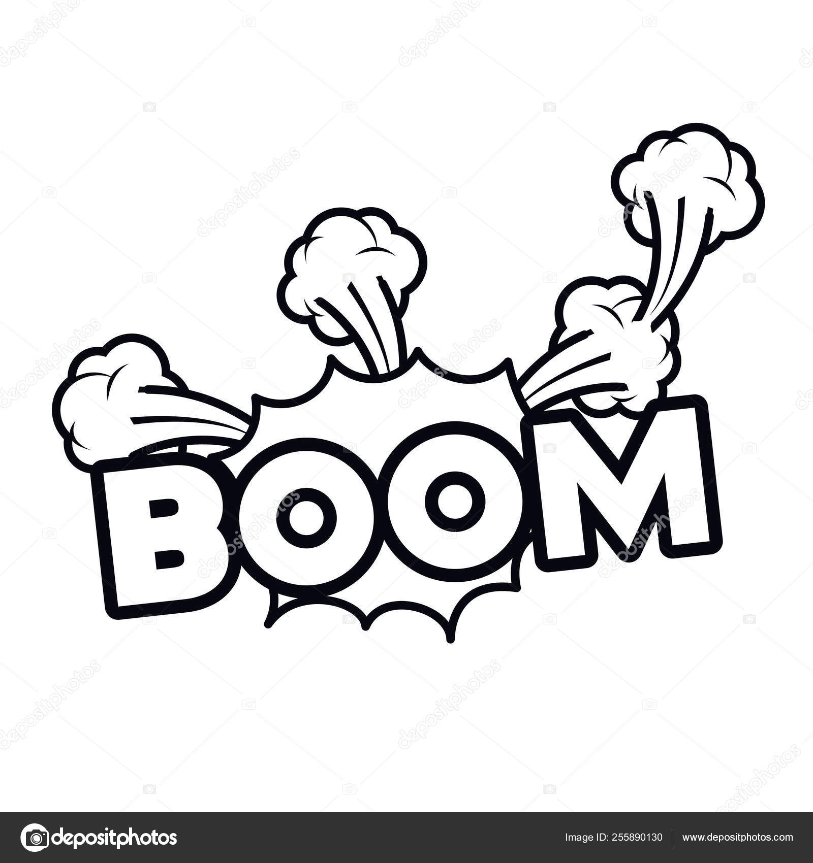 Boom comic words in speech bubble isolated icon Stock Vector by ...