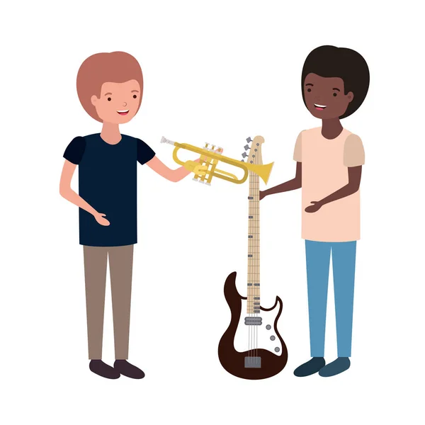 Men with musical instruments character Stock Vector by ©grgroupstock ...