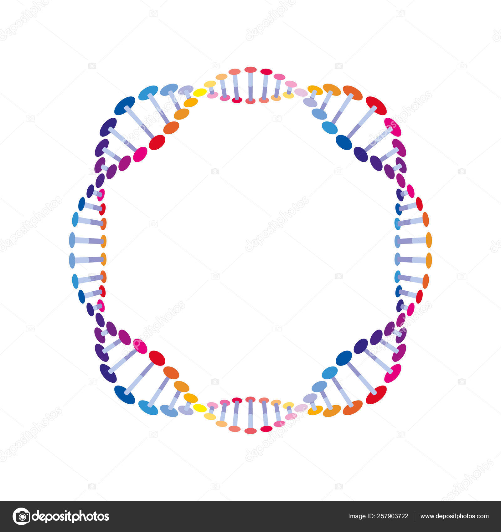 Circular dna cadena ciencia icono Vector de stock por ©grgroupstock ...