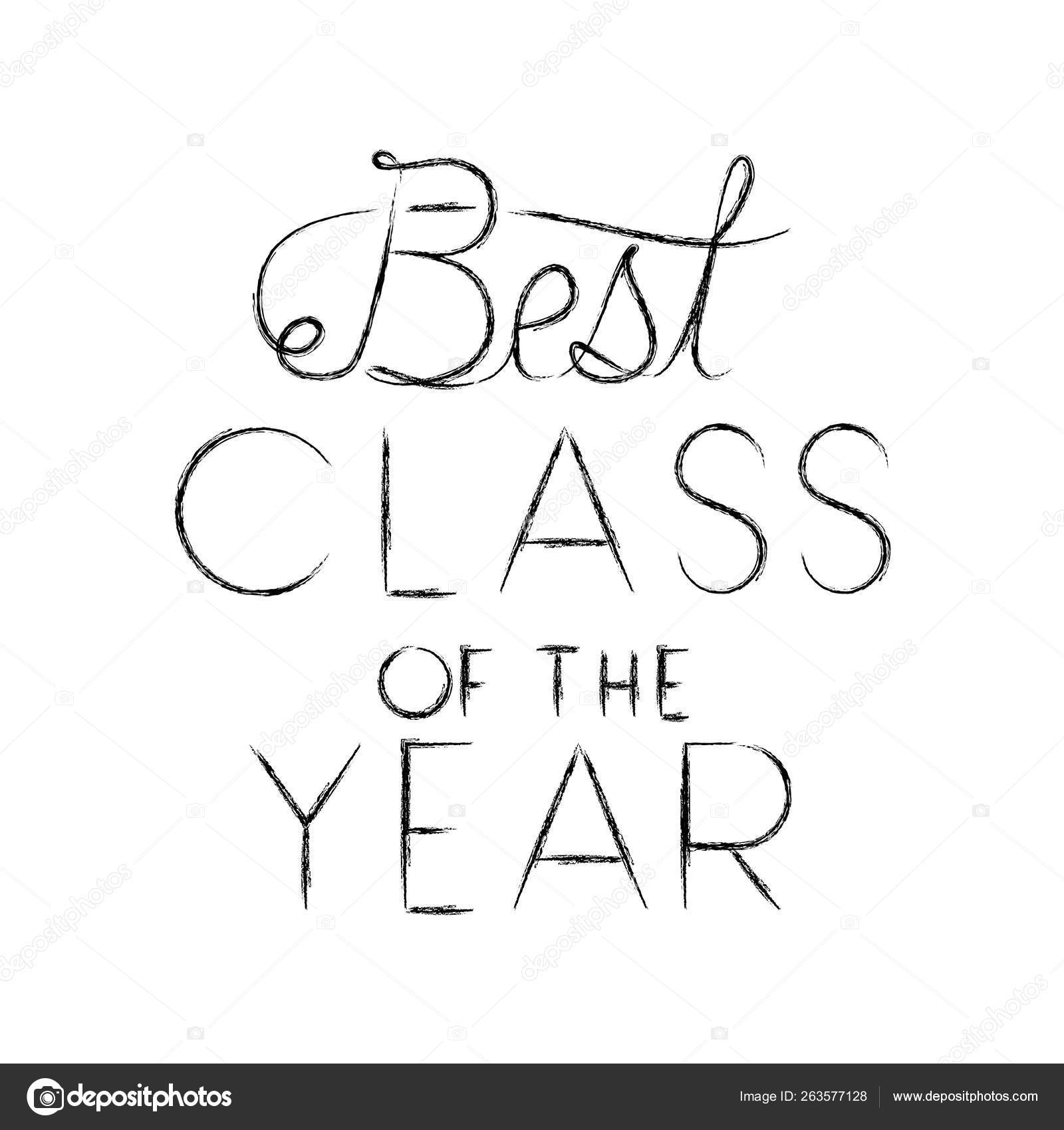 Class of the year hand made font Stock Vector Image by ©grgroupstock ...