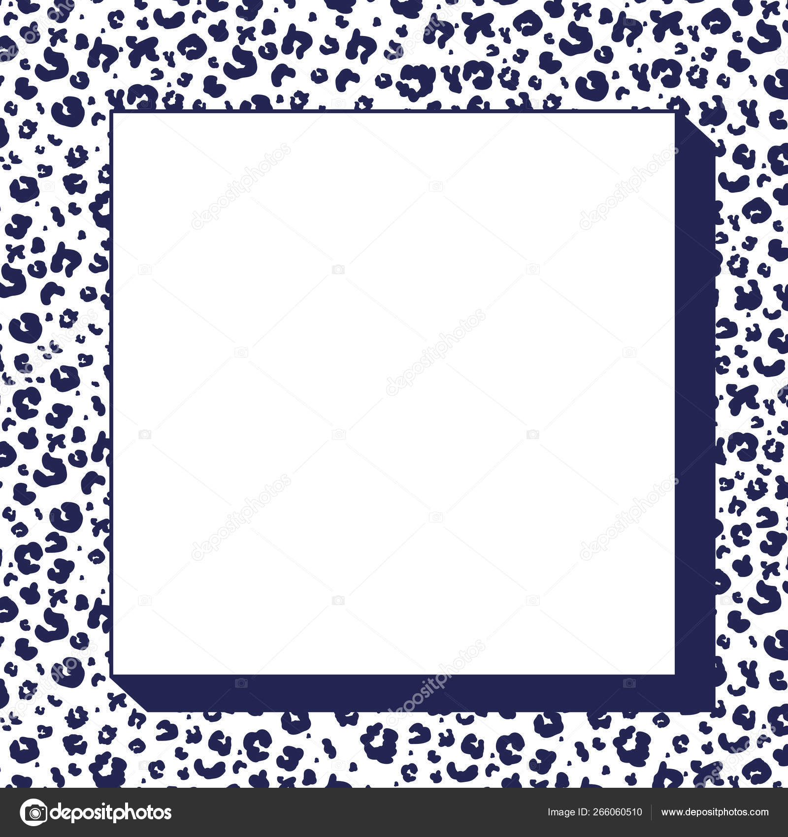 Frame with animal print pattern ninetys style Stock Vector Image by ...