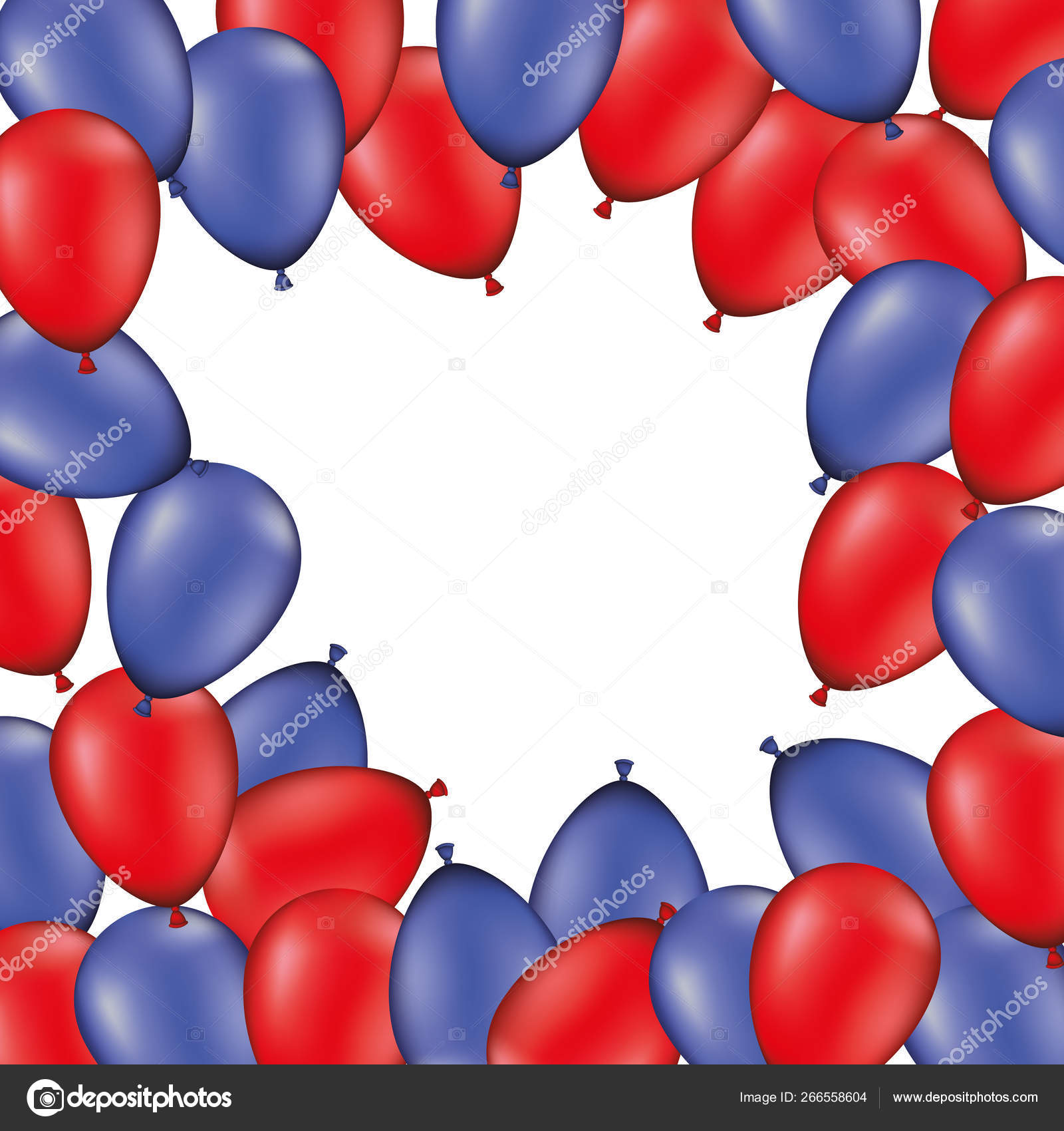 Blue Balloon Border