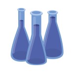 Laboratory instruments in white background Stock Vector by ...