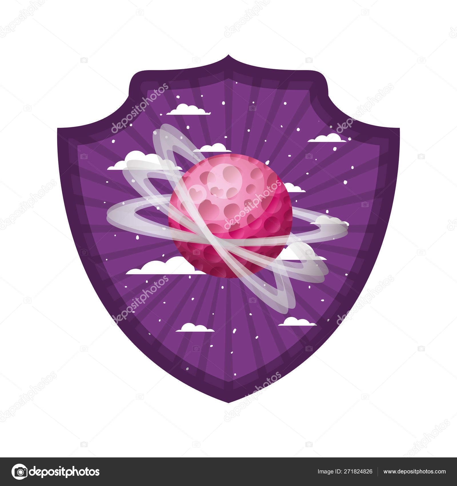 Frame with planet of the solar system Stock Vector by ©grgroupstock ...