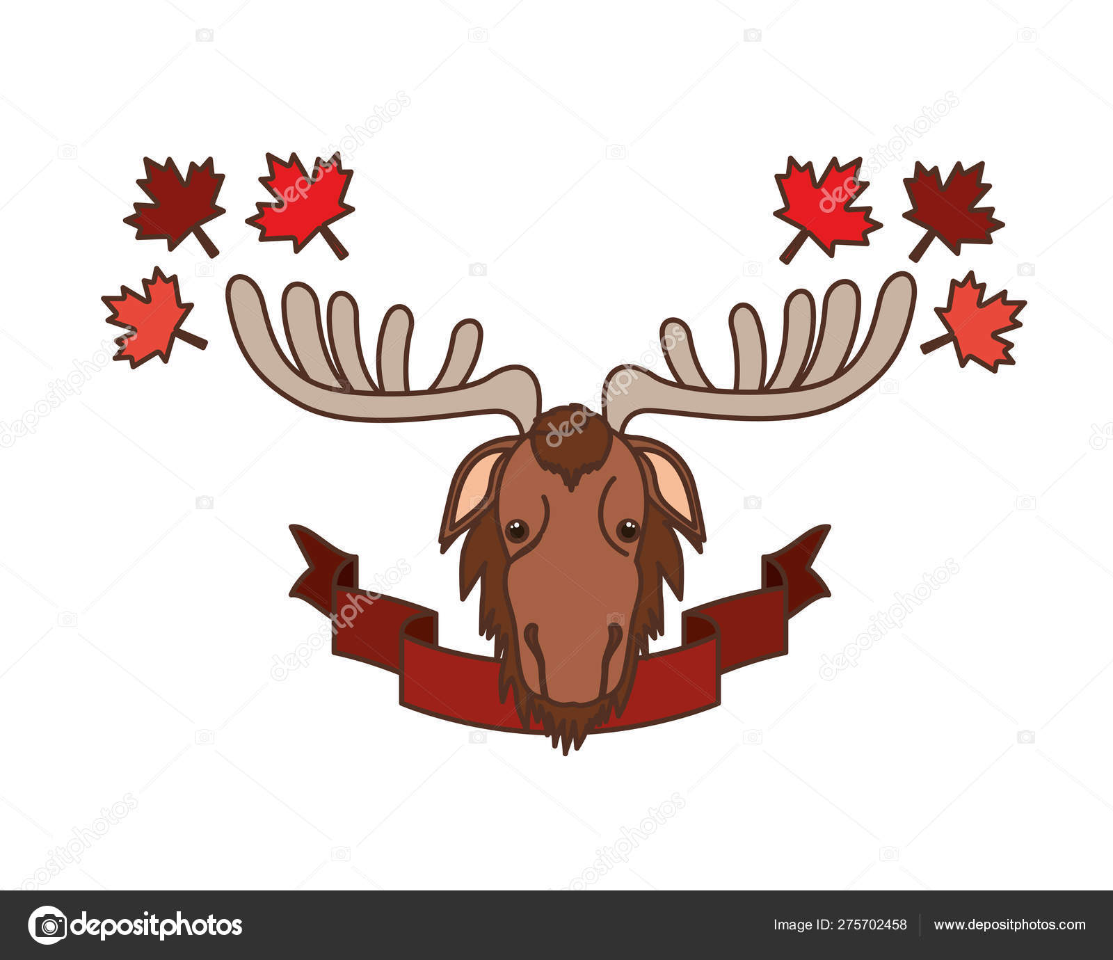 Moose forest animal of canada design Stock Vector by ©grgroupstock ...