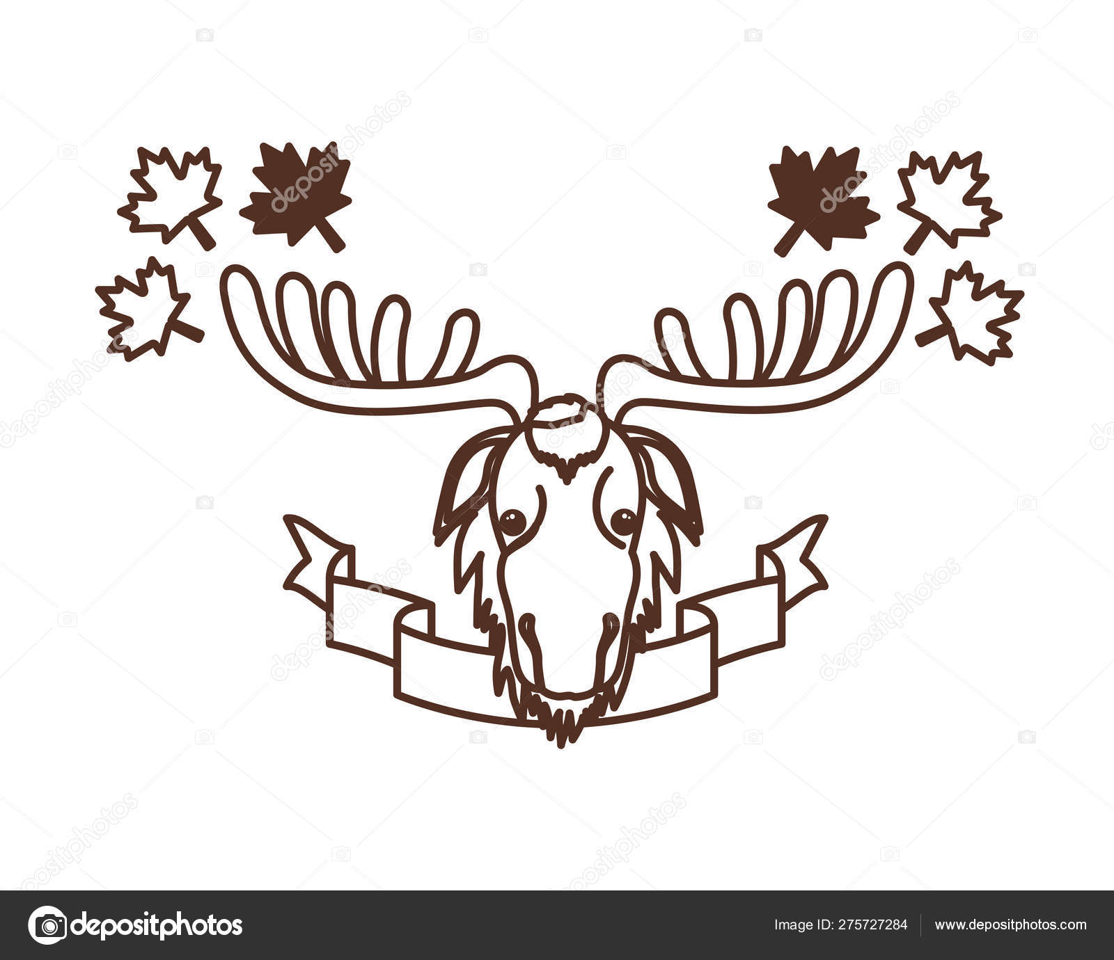 Moose forest animal of canada design Stock Vector by ©grgroupstock ...