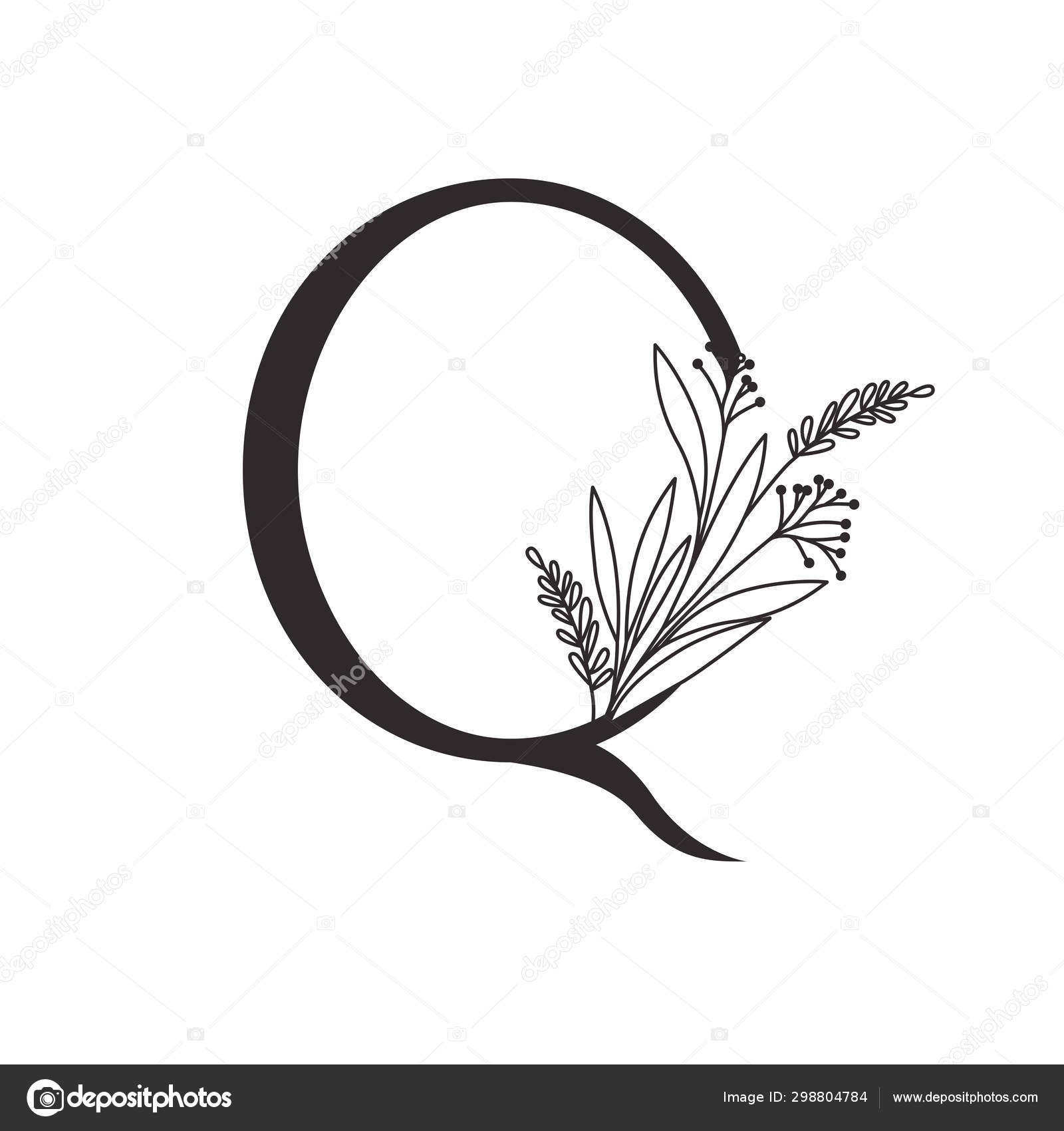 Huruf dari alfabet dengan daun Vektor Stok oleh ©grgroupstock 298804784