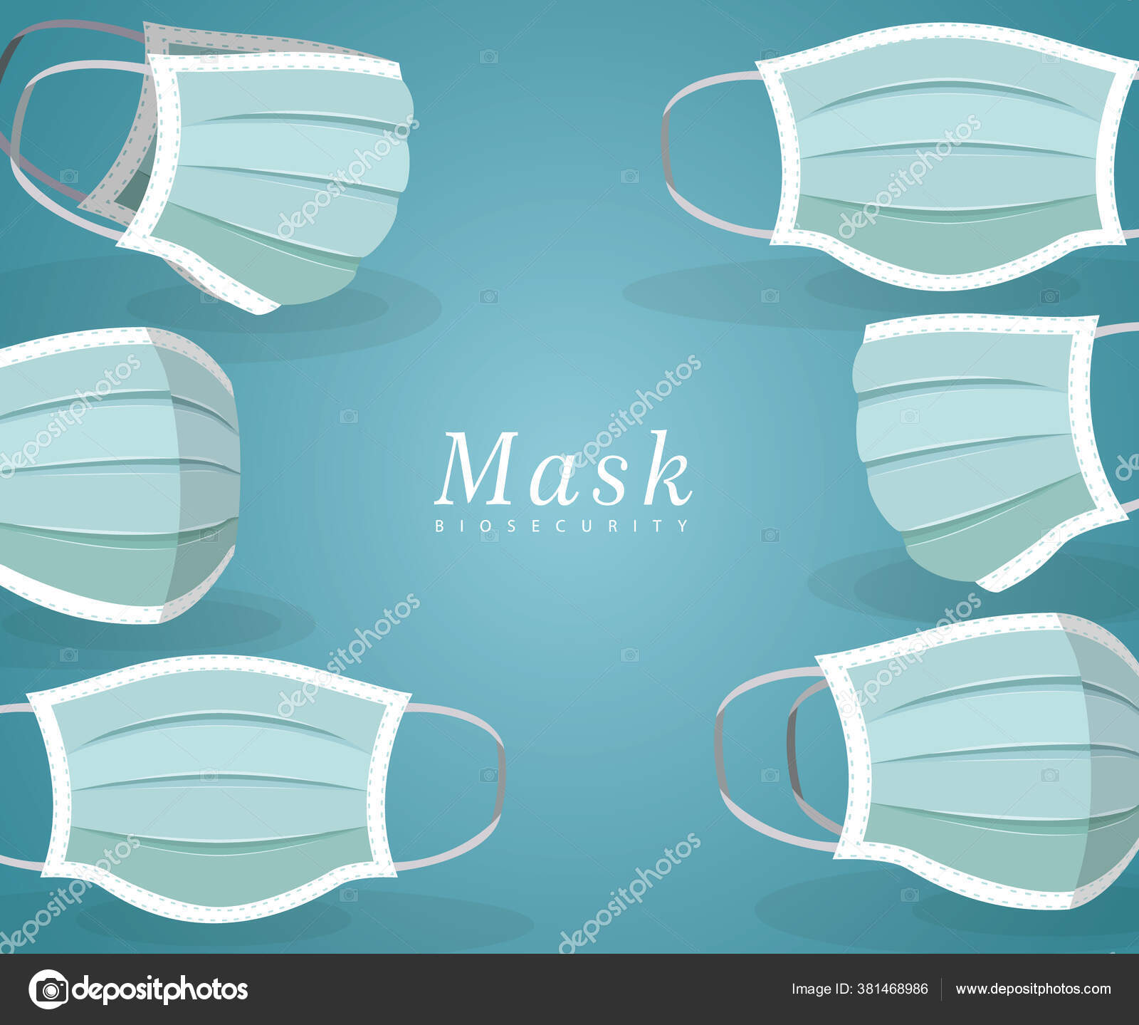 Medical blue masks vector design Stock Vector Image by ©grgroupstock ...