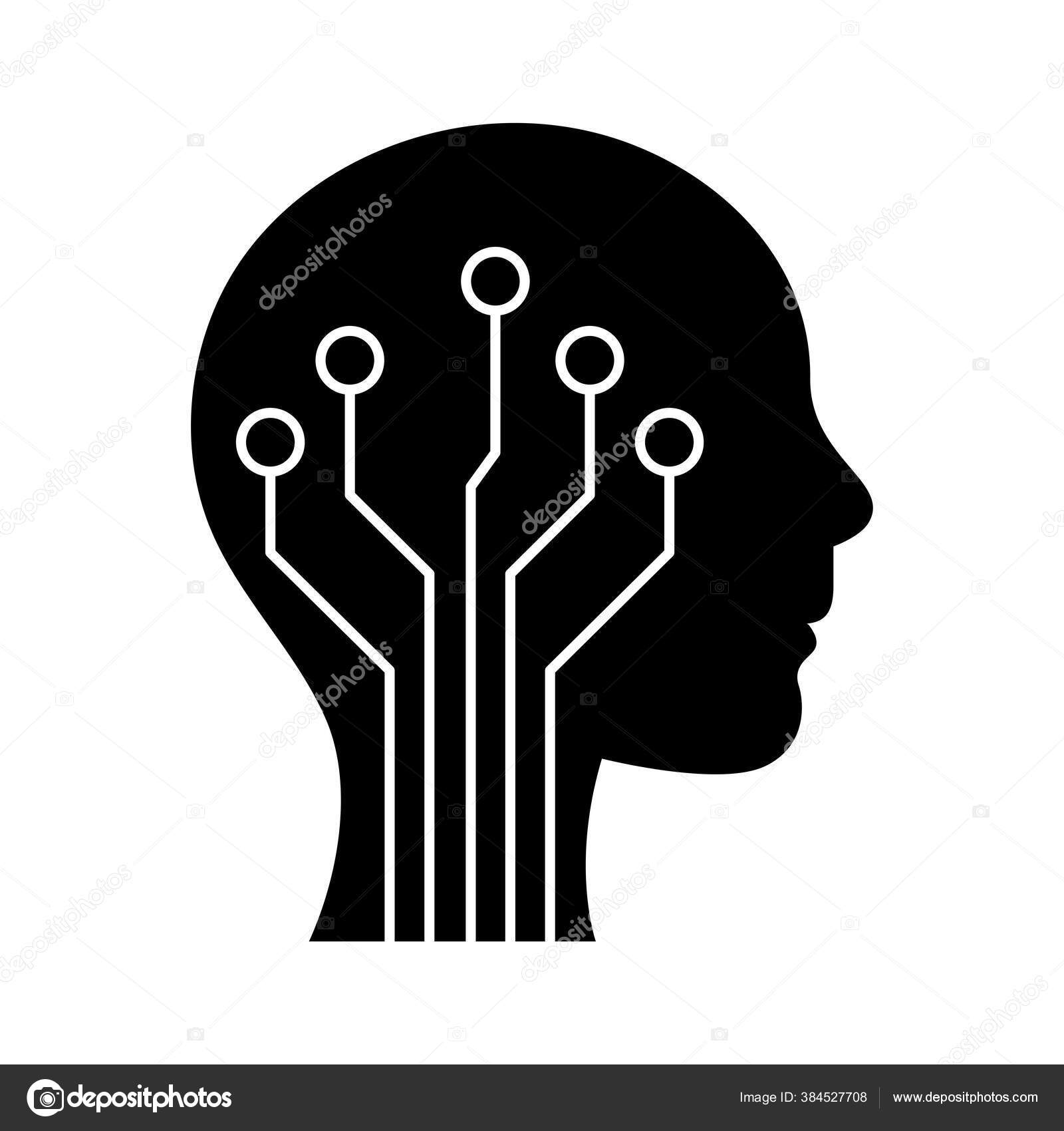 Circuit inside human head silhouette style icon vector design Stock Vector Image by ...