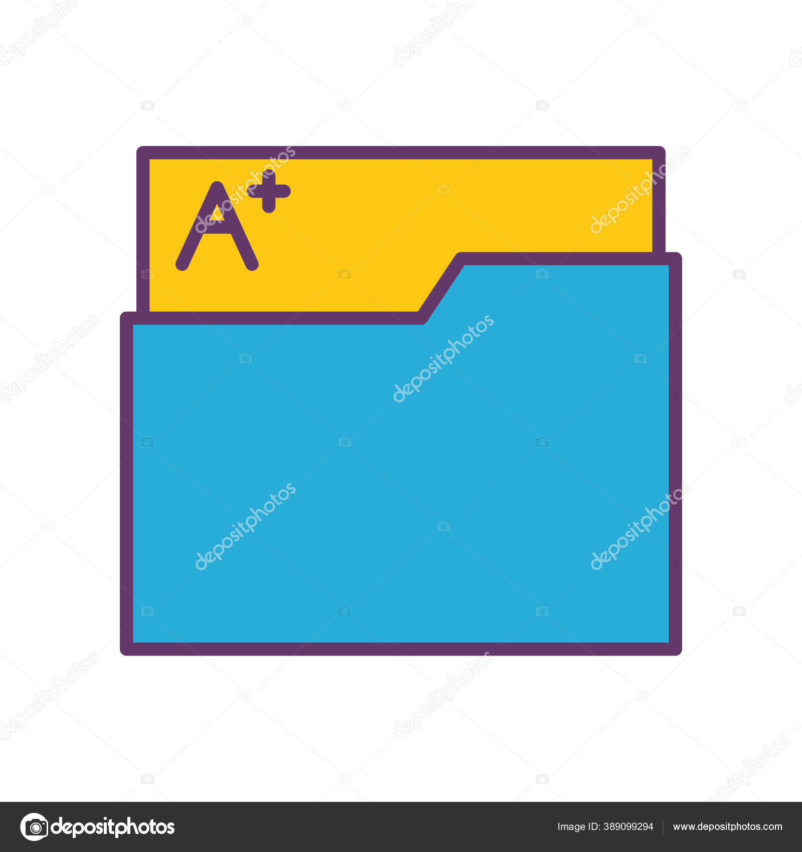 School file with note line and fill style icon vector design — Stock ...