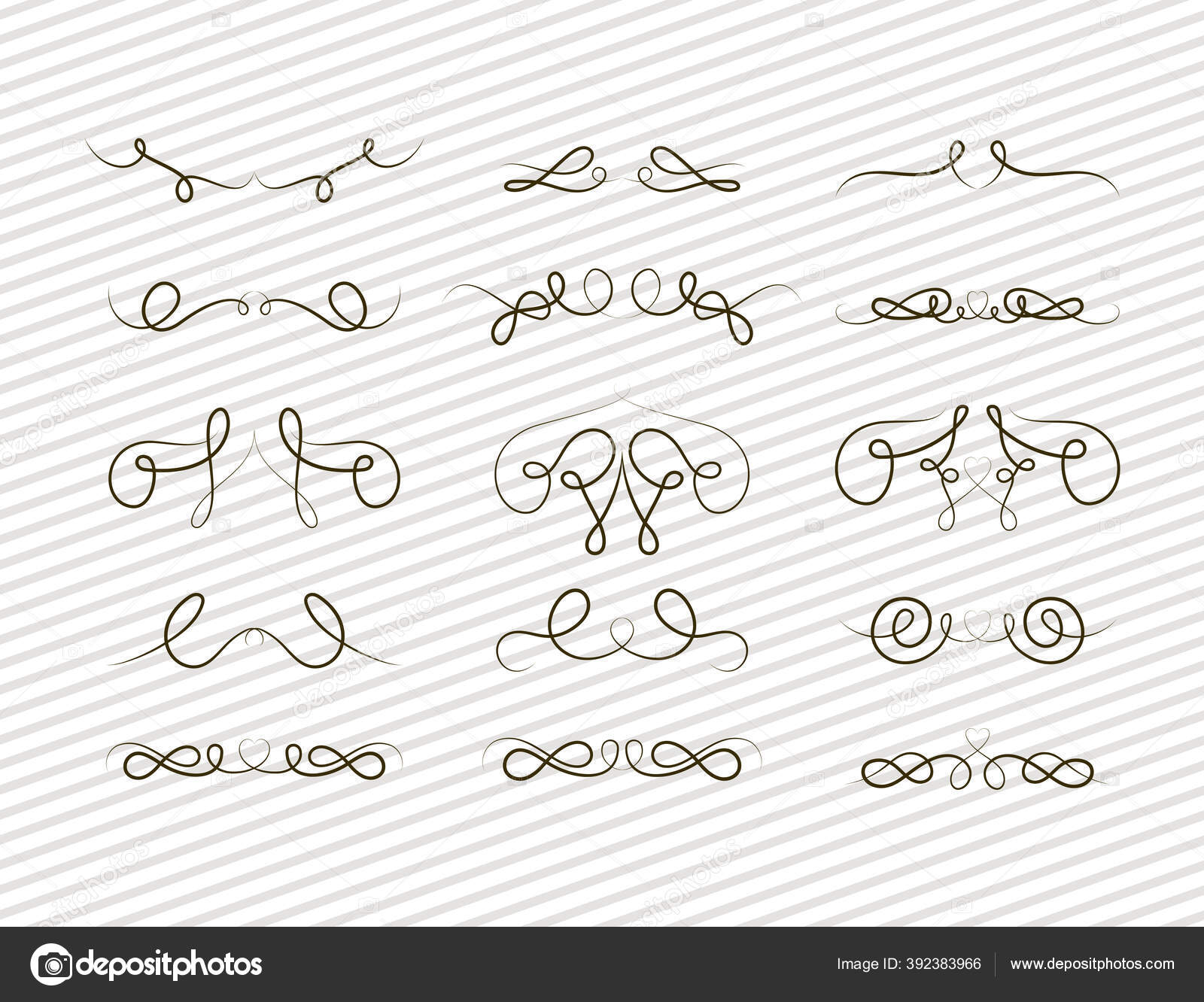 Silhouette decorative elements set vector design Stock Vector by ©grgroupstock 392383966