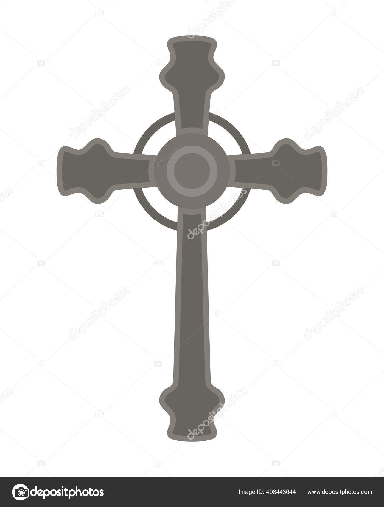Diseño de vectores de símbolo de cruz cristiana y católica Vector de ...