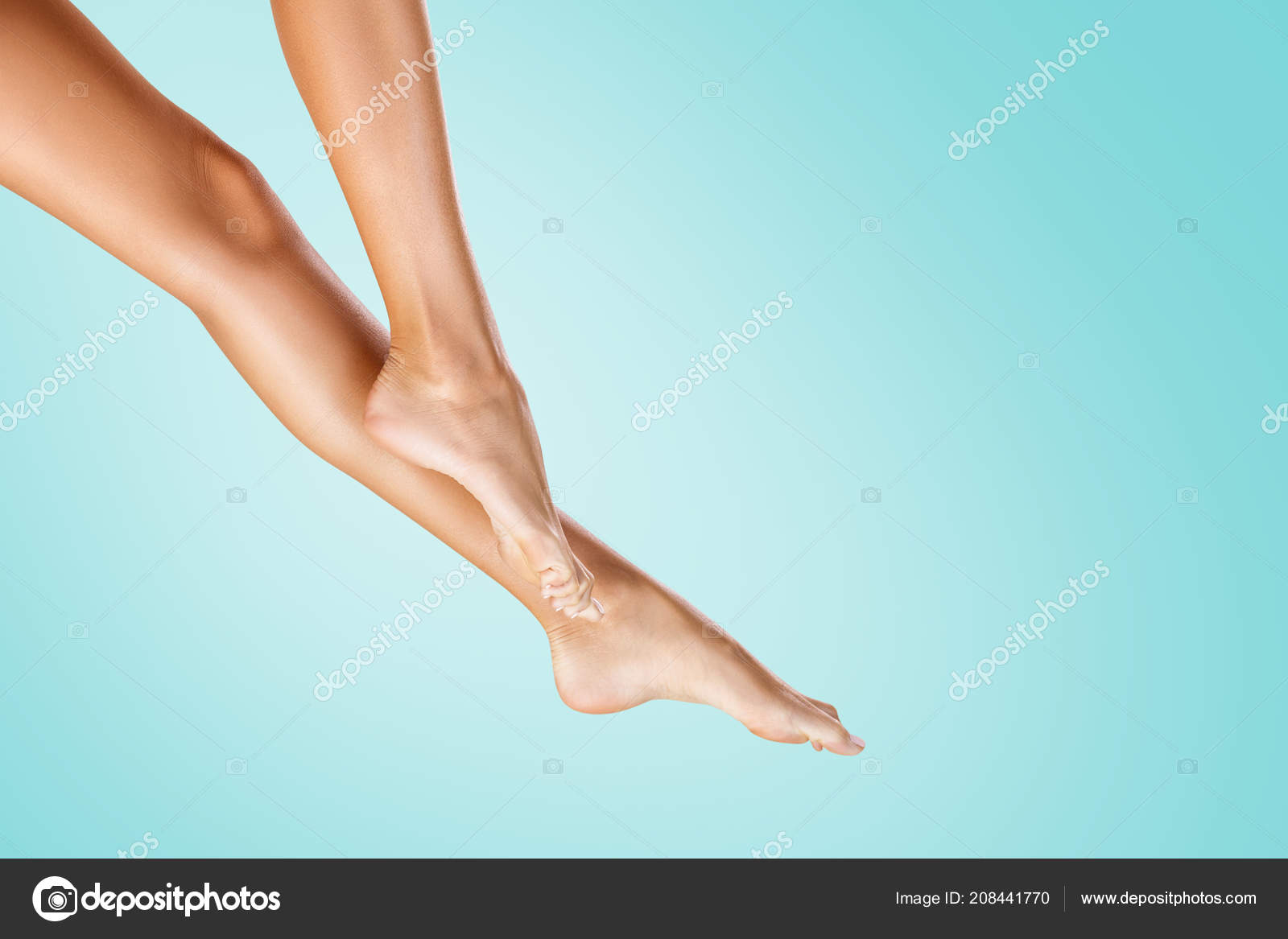 Boční pohled na dokonalé a krásné ženské nohy. — Stock Fotografie ...