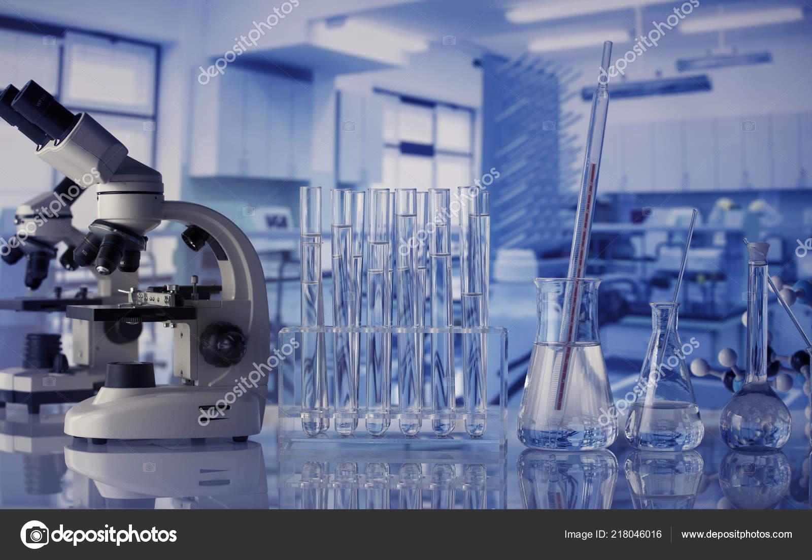 Laboratoire Scientifique Moderne Intérieur Verrerie Laboratoire ...