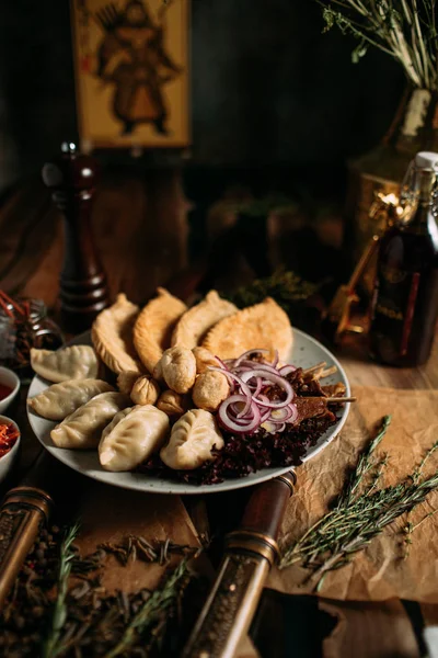 Mongolian Traditional Food Table Stock Photo by ©KatyaZork 206462216