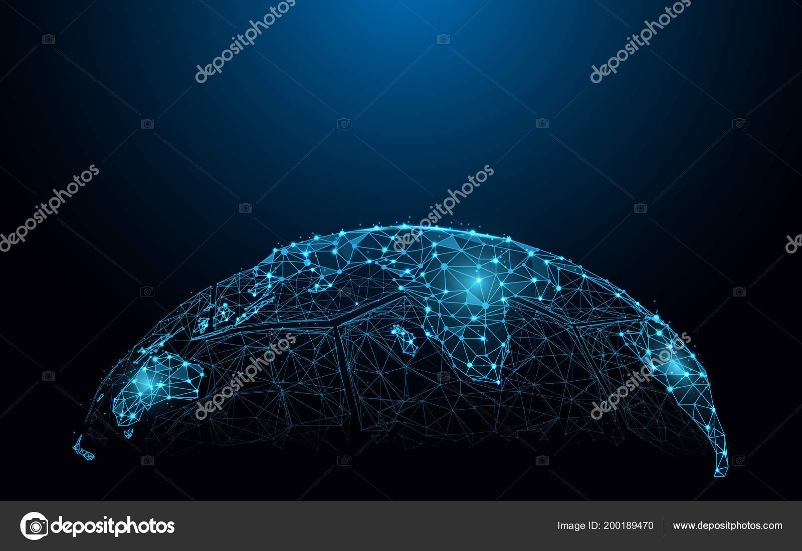 Mapa Mundo Bola Futebol Formam Linhas Triângulos Design Estilo ...