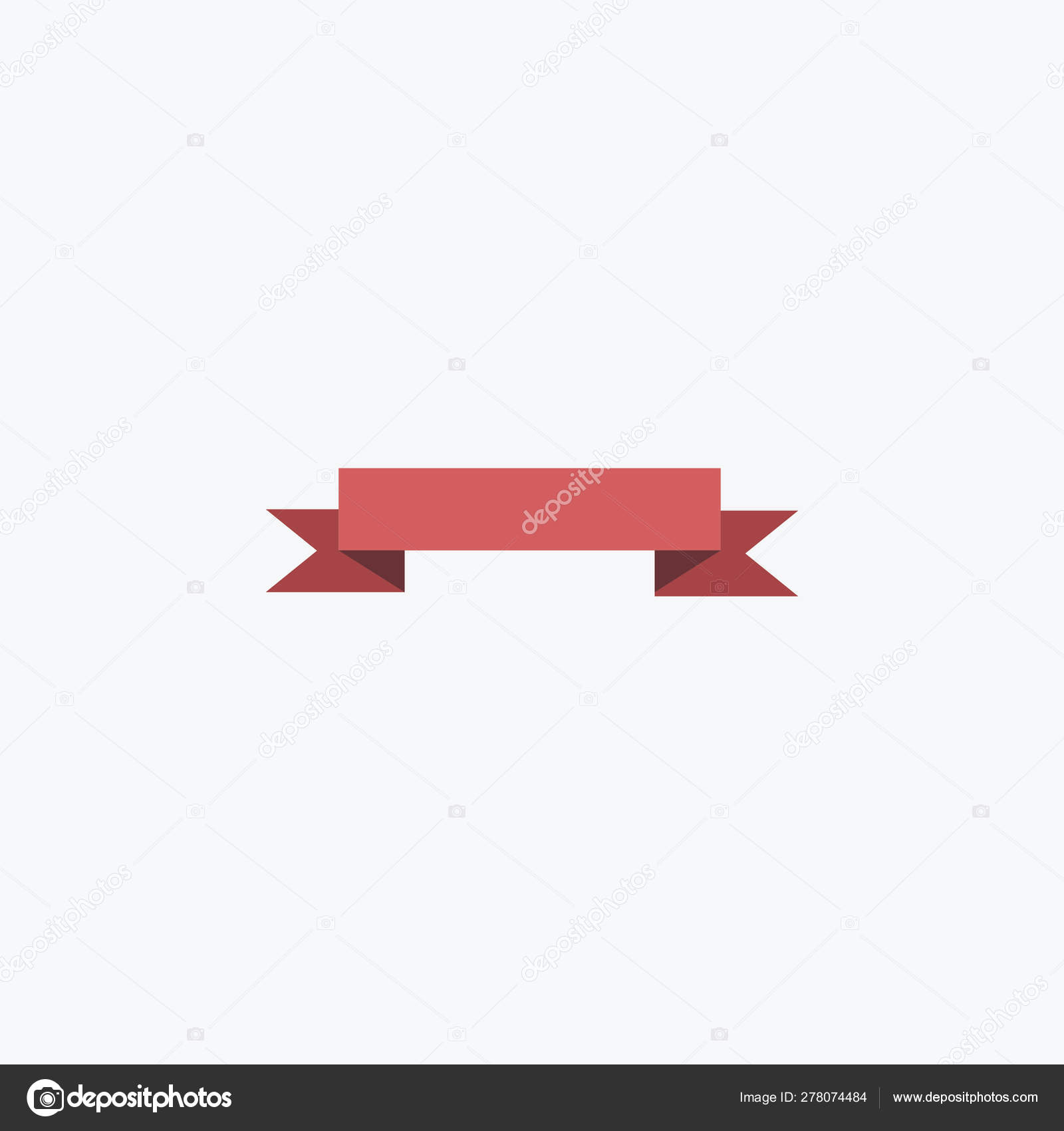 Red ribbon with black margins icon. Stock Vector by ©azerbaijan ...