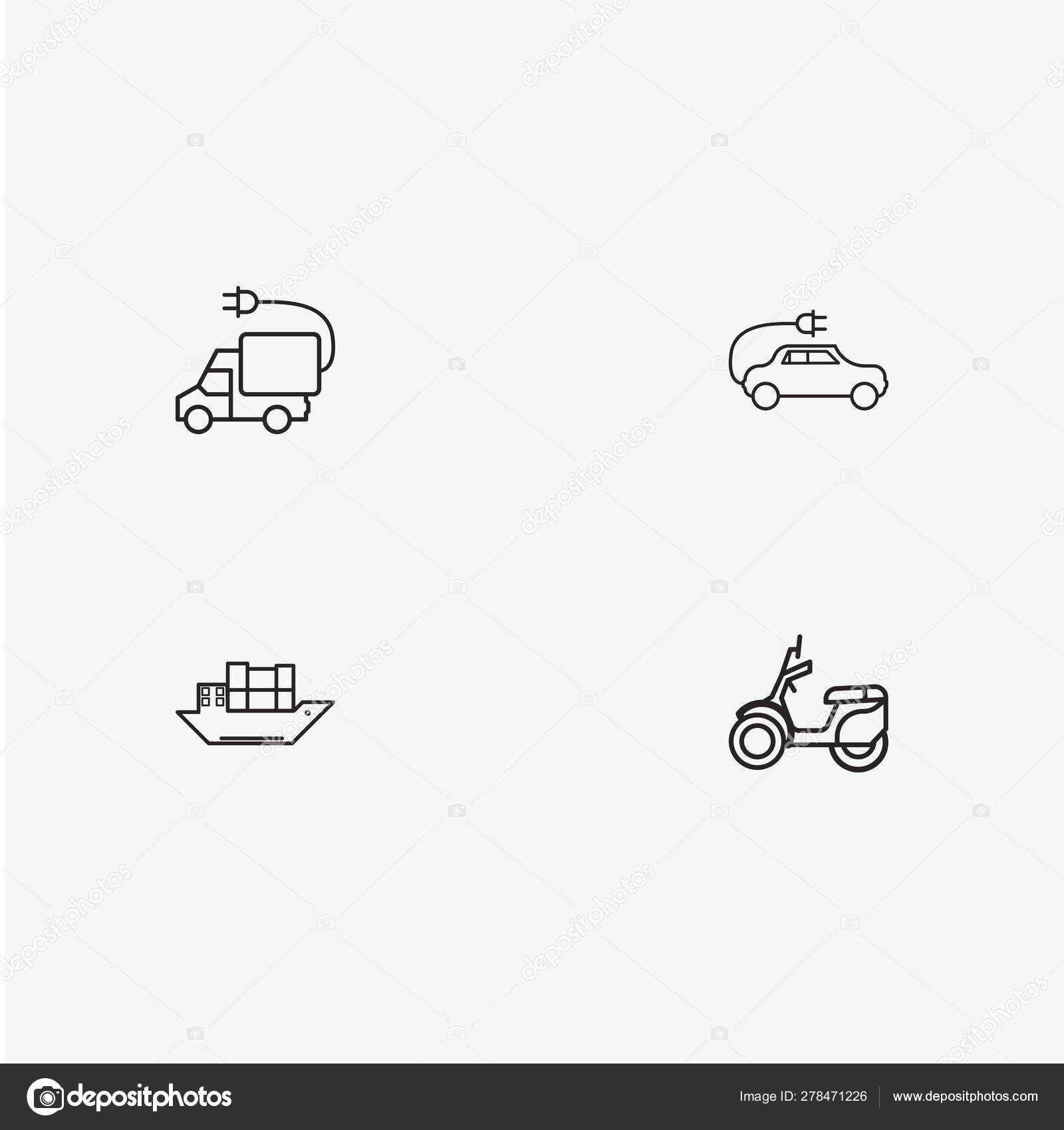 4 useful simple transport icons Stock Vector by ©azerbaijan_stockers ...