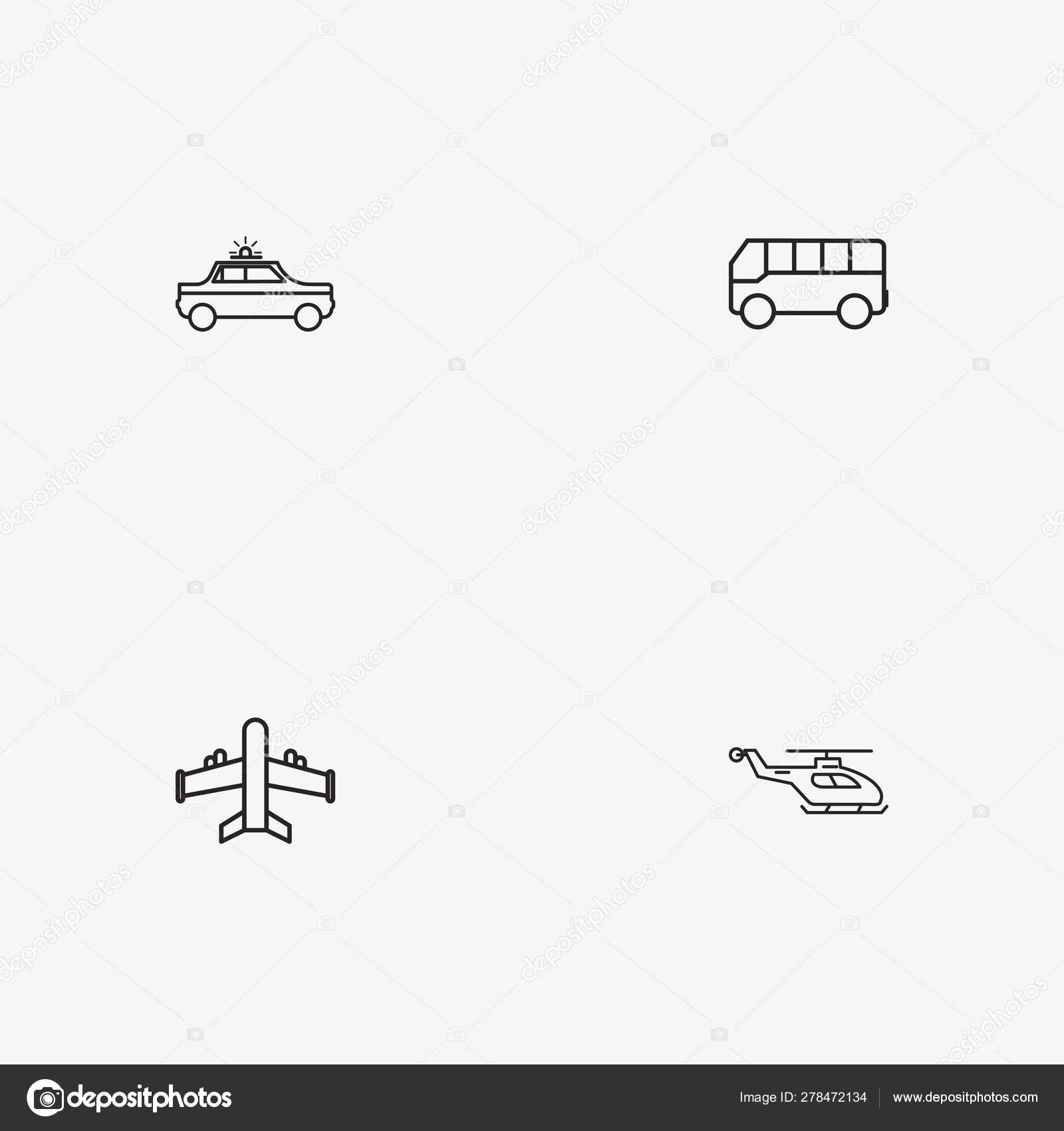 4 useful simple transport icons Stock Vector by ©azerbaijan_stockers ...