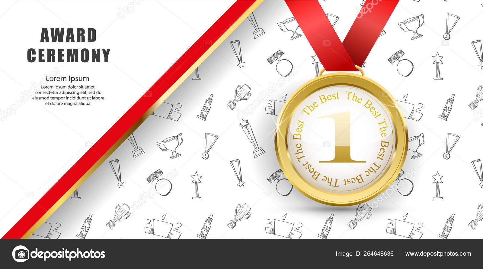 Award ceremony banner and brochure Stock Vector Image by ...