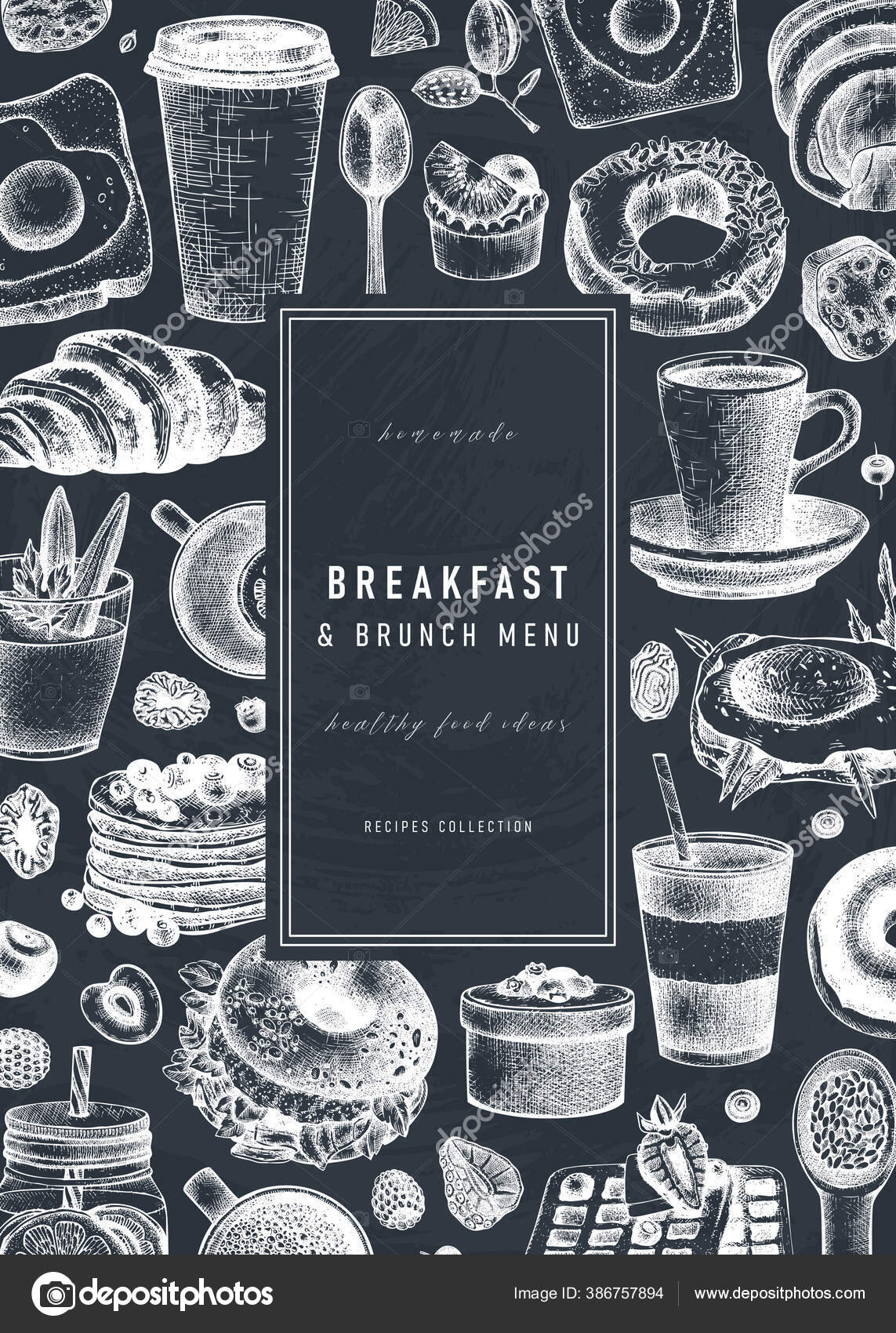 Breakfast Menu Background Design