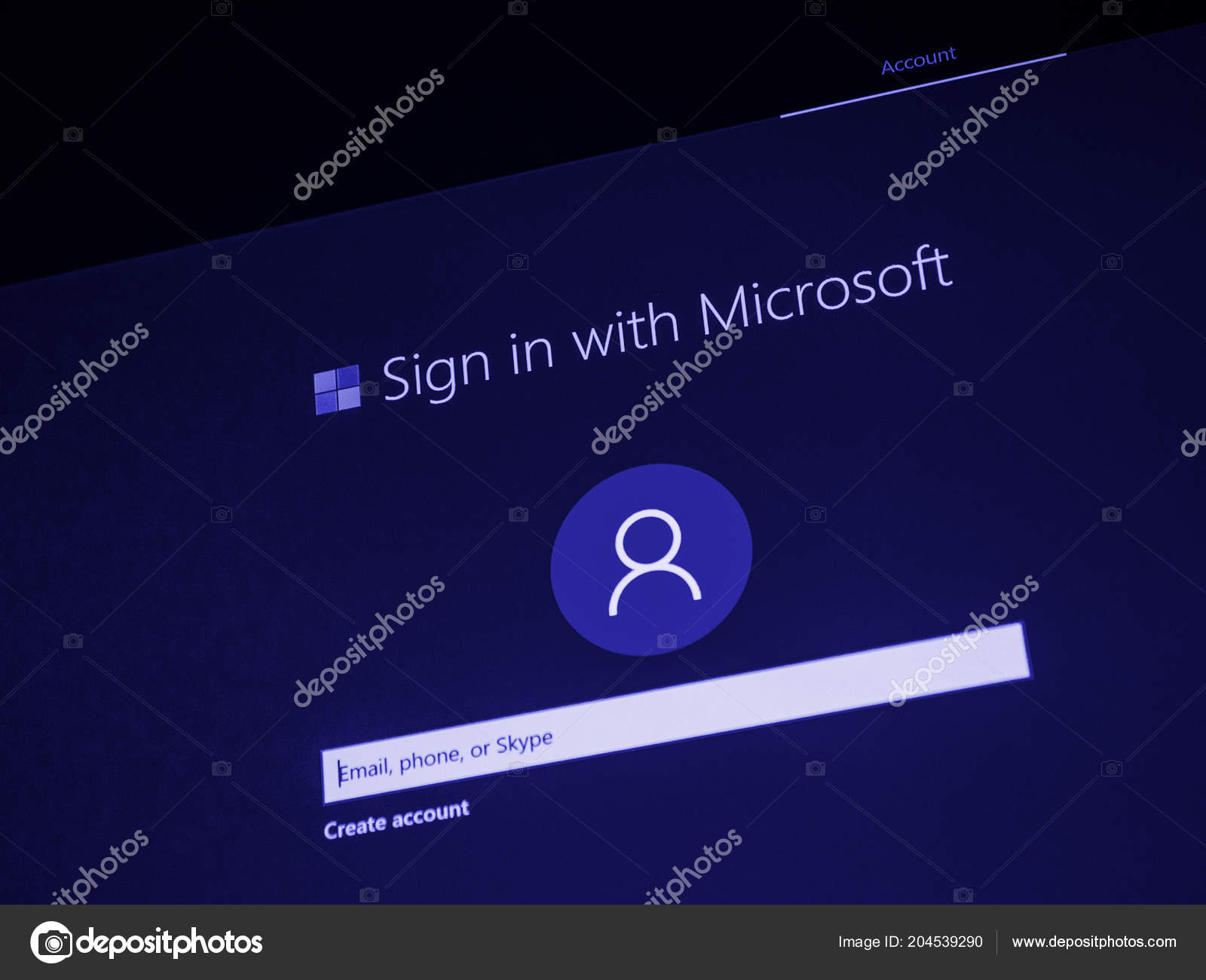 MIcrosoft Windows 10 pro installation sign-in – Stock Editorial Photo ...