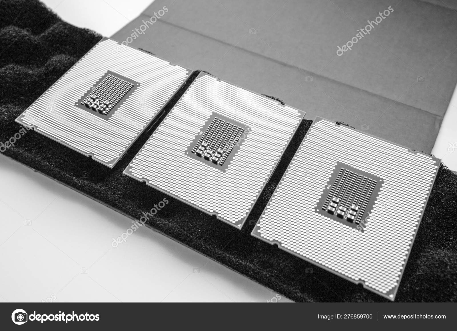 Three new powerful CPU Intel Xeon workstation unboxing unpacking Stock ...