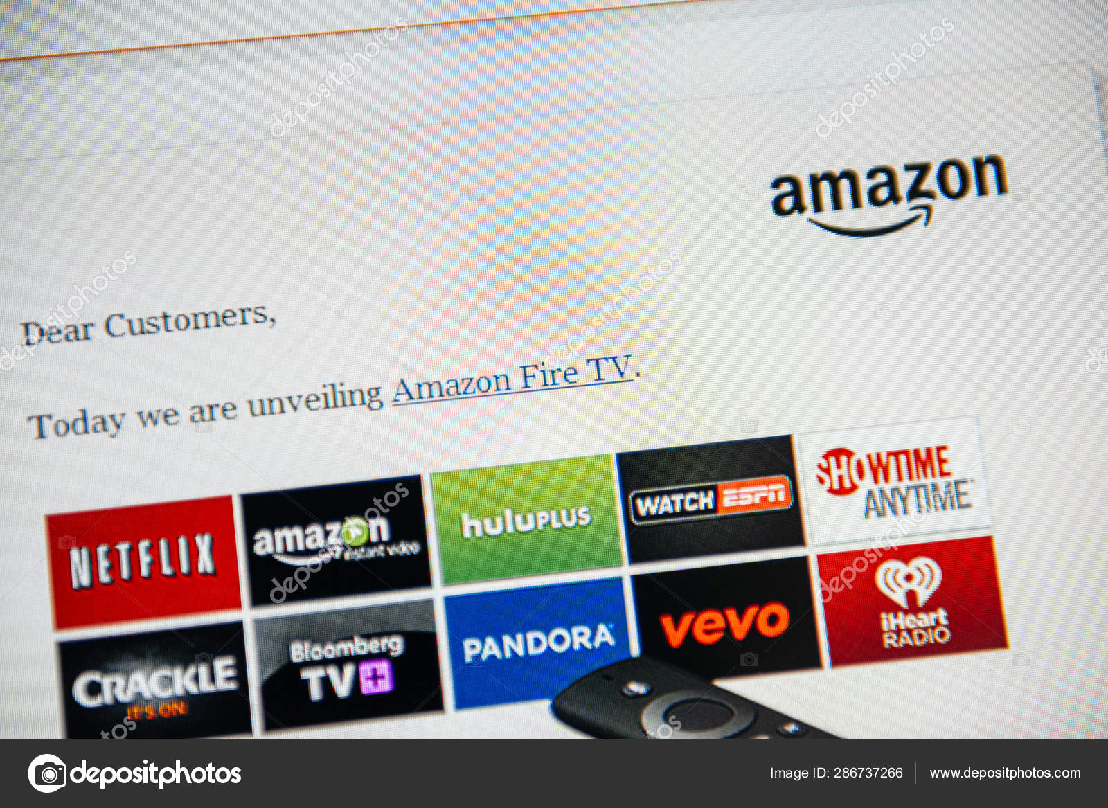 Unveiling of new Amazon Fire TV device — Stock Editorial Photo ...