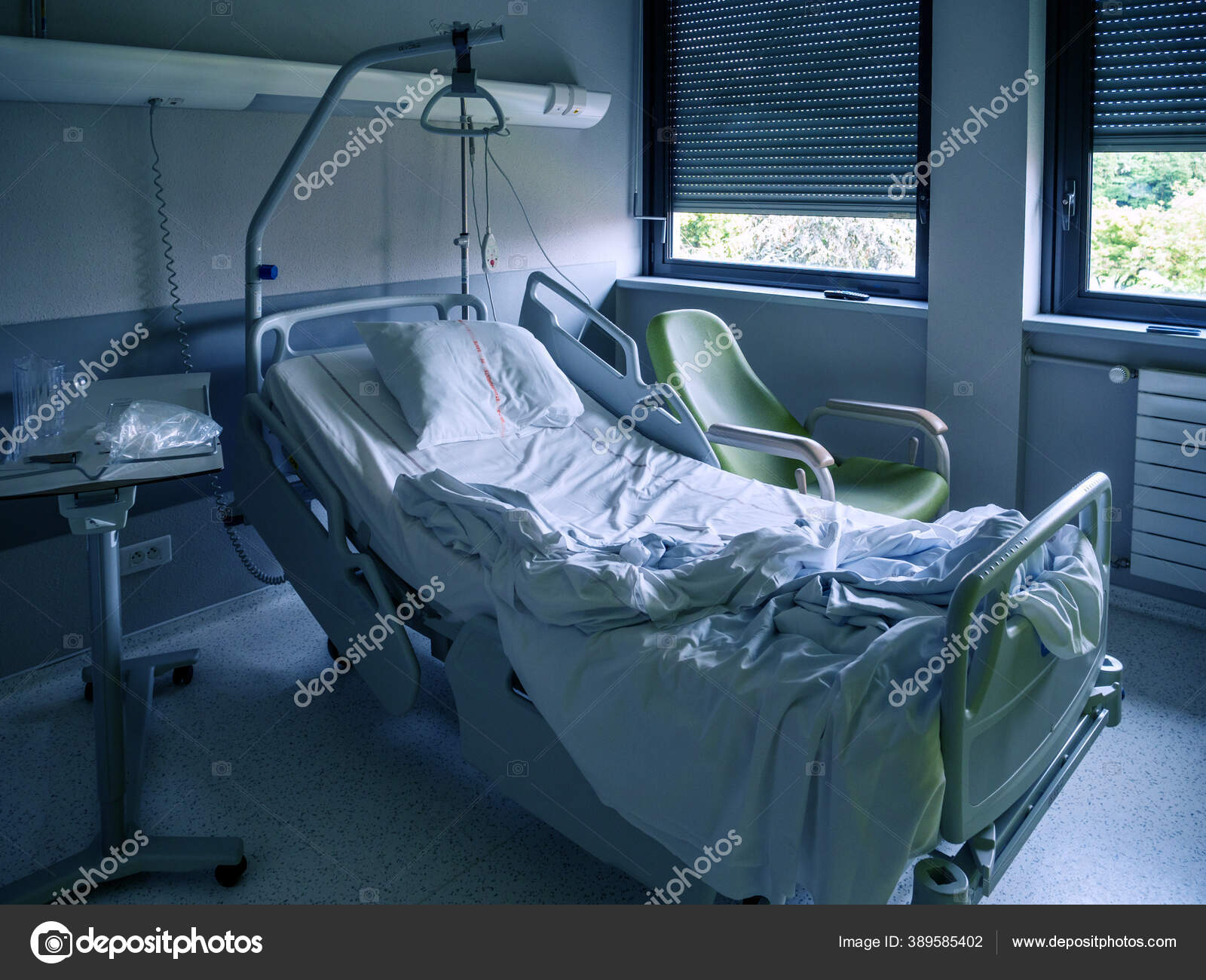 Dark Empty Hospital Room