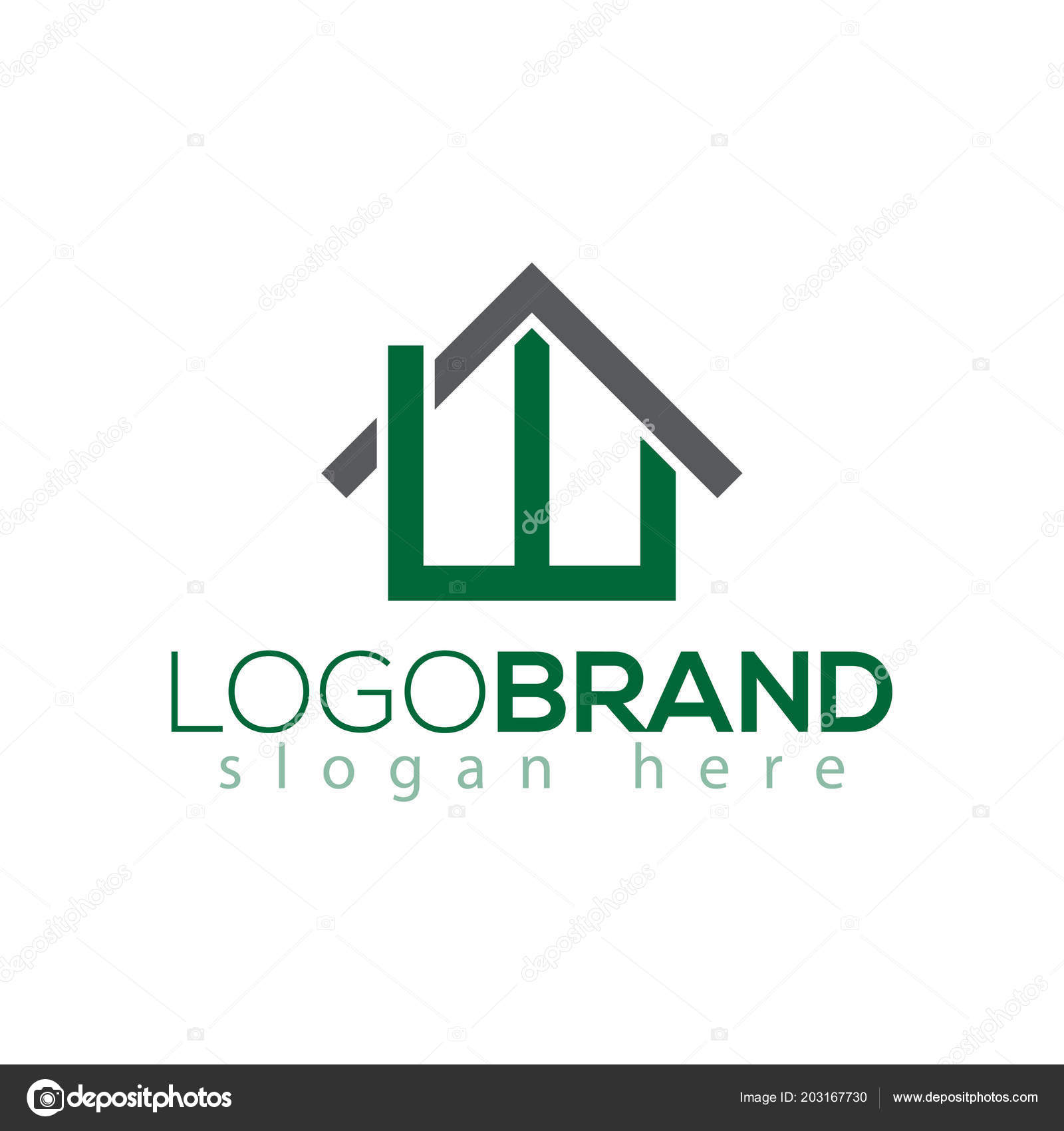 Letra Home Elemento Logotipo Inicio Plantilla Logo Vector de stock por ...