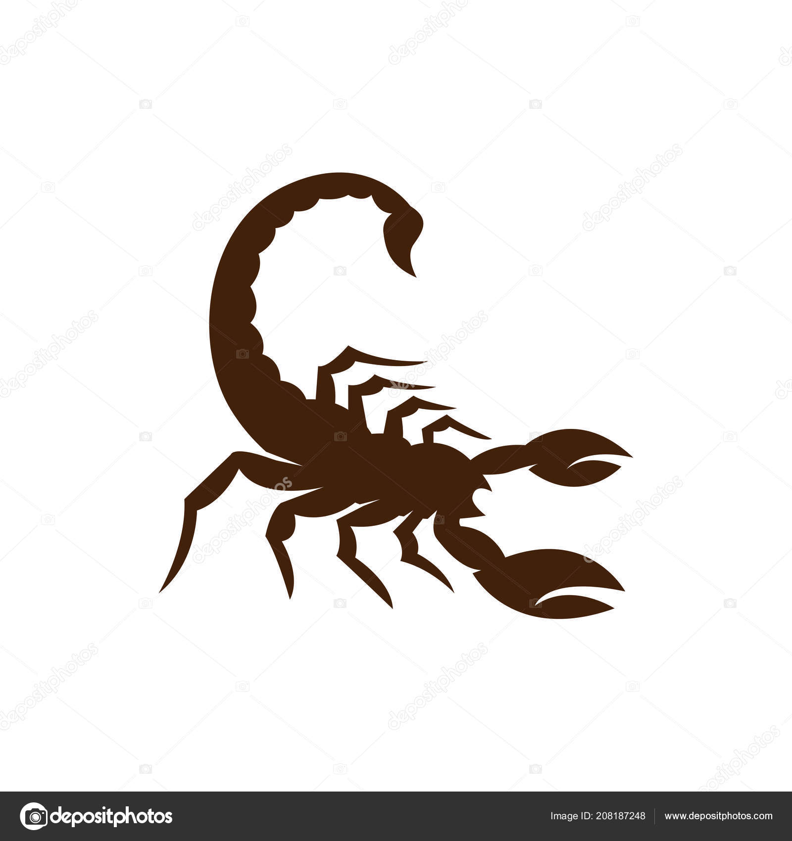 Scorpion Logo Icon Vector Stock Vector by ©Desbayy 208187248