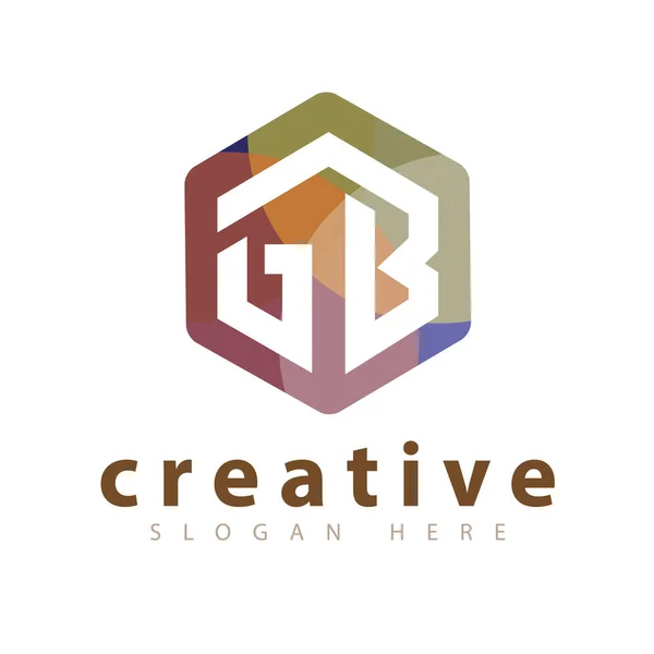 Gb initial logo imágenes de stock de arte vectorial | Depositphotos