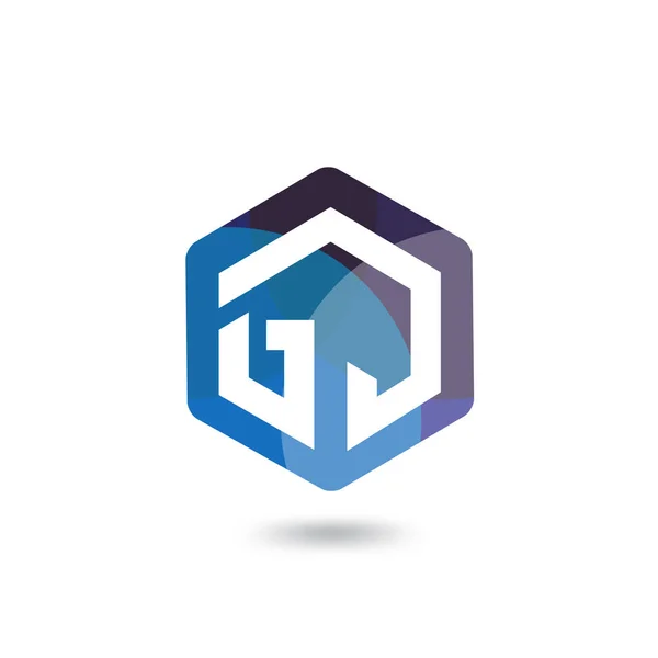 Initial Letter Hexagonal Logo Vector — Stock Vector © Desbayy #211005554