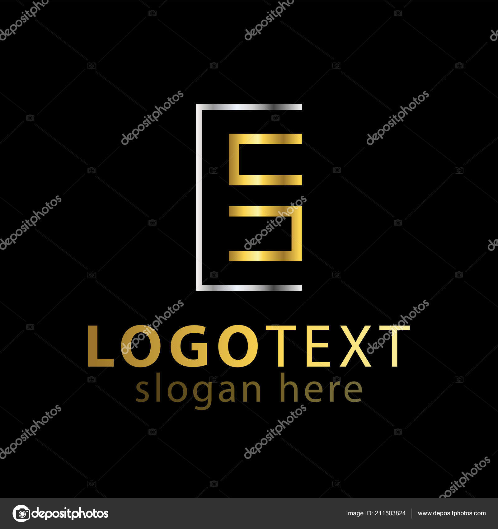 Initial Letter Line Logo Icon Vector Template — Stock Vector © Desbayy ...