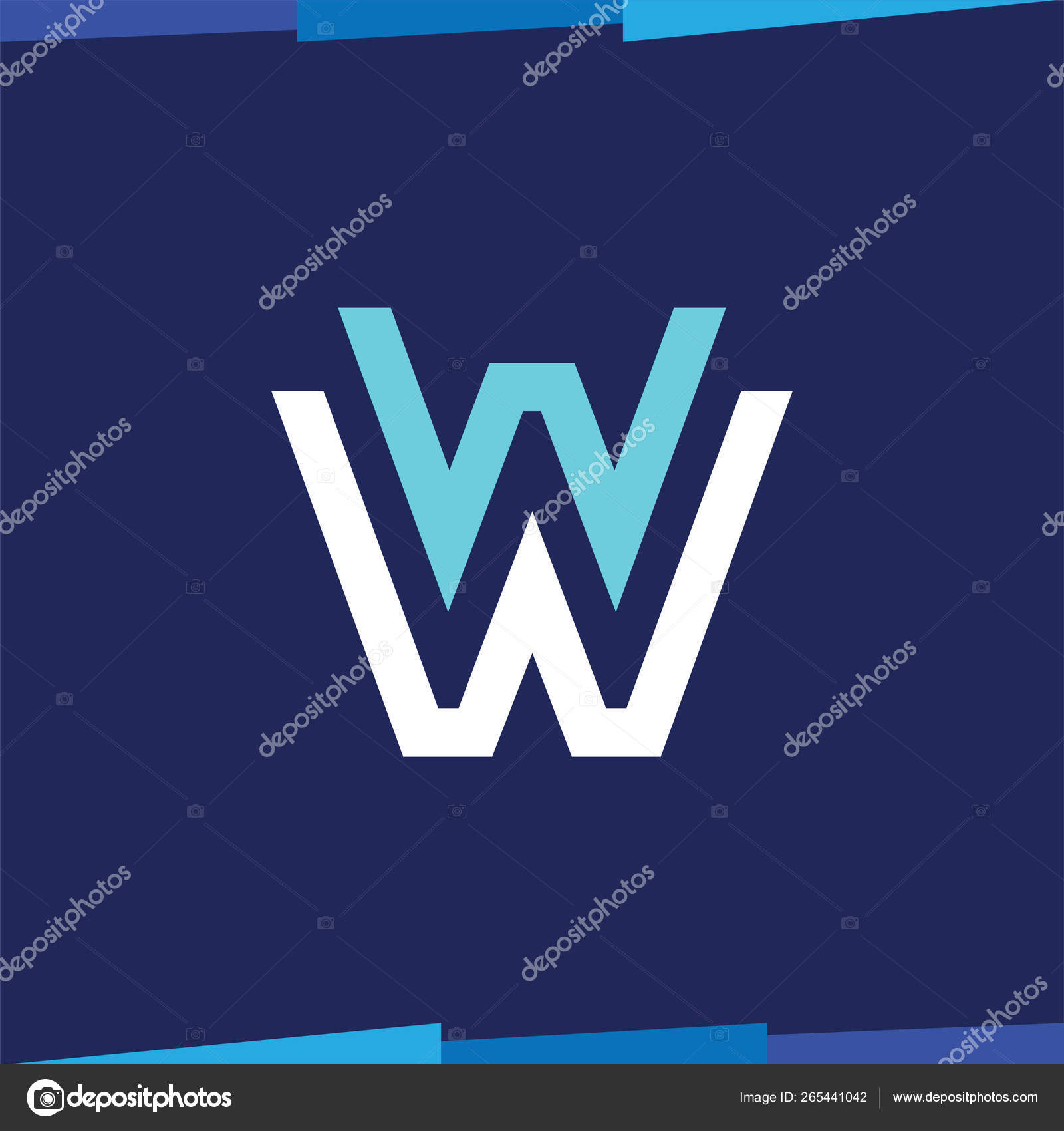 WW Initial Letter Line Logo Vector Stock Vector Image by ©Desbayy ...