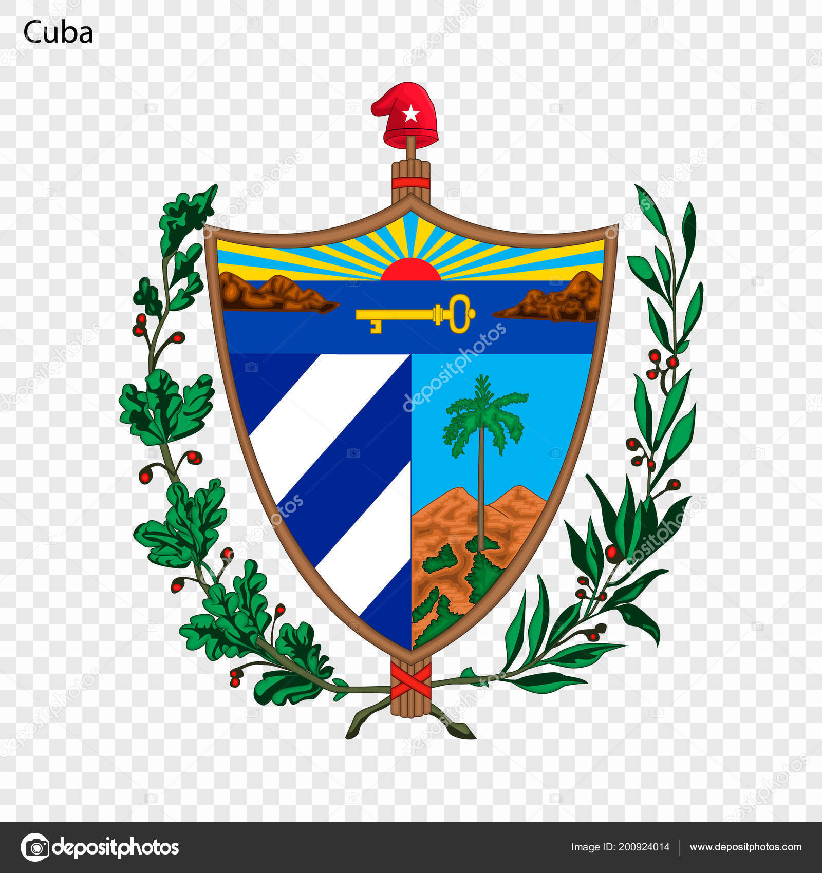 Symbol Cuba National Emblem Stock Vector Image by ©grebeshkovmaxim ...