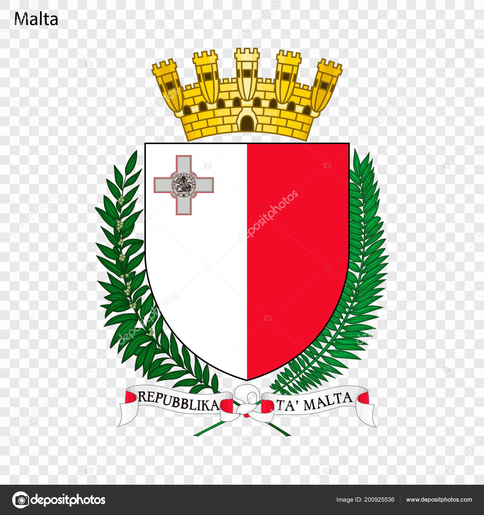 Illustration de Symbole Malte Emblème National par grebeshkovmaxim ...