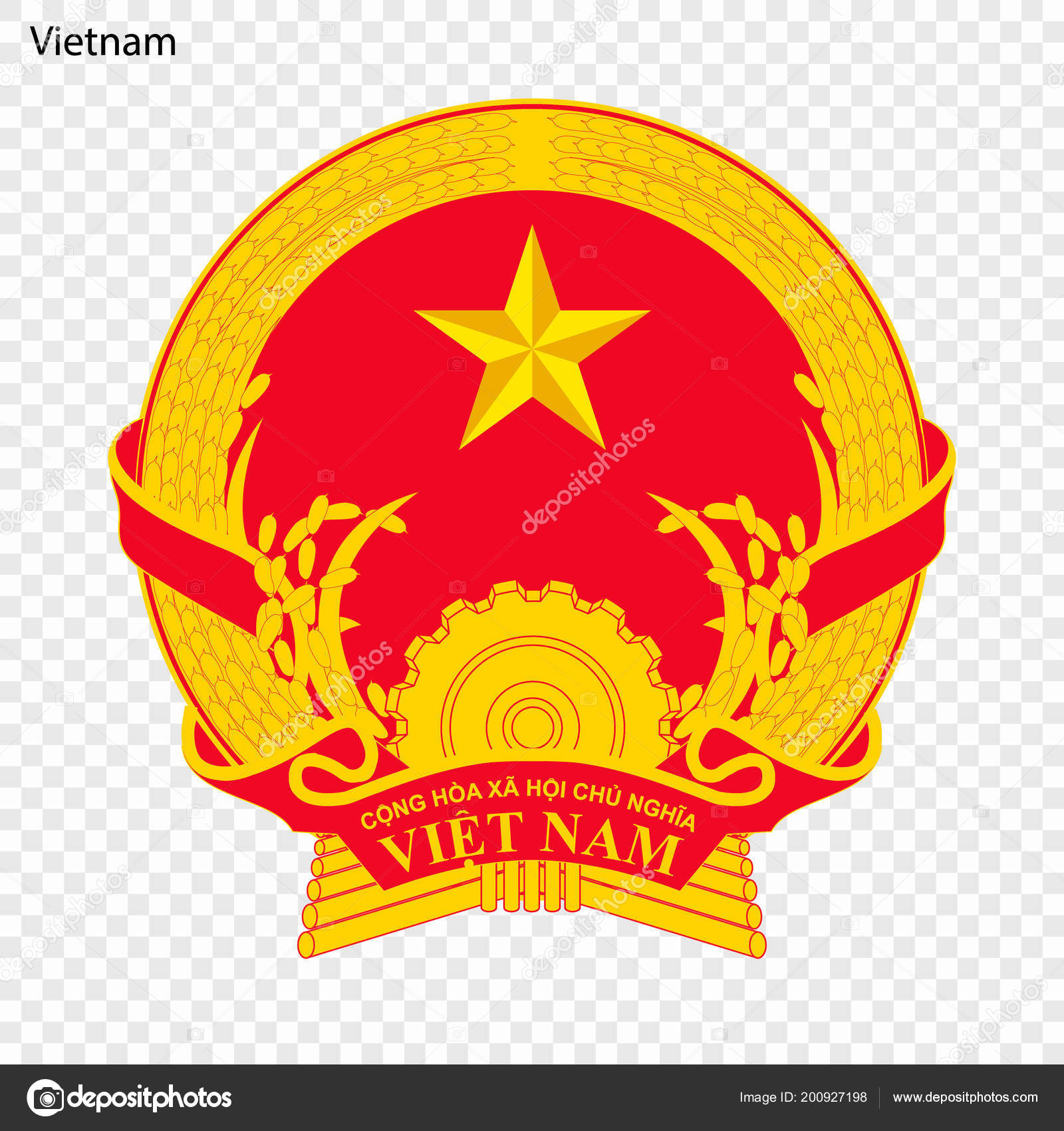 Nam Viet Logo Hanoi City In Vietnamese Vlag' Sticker | Spreadshirt