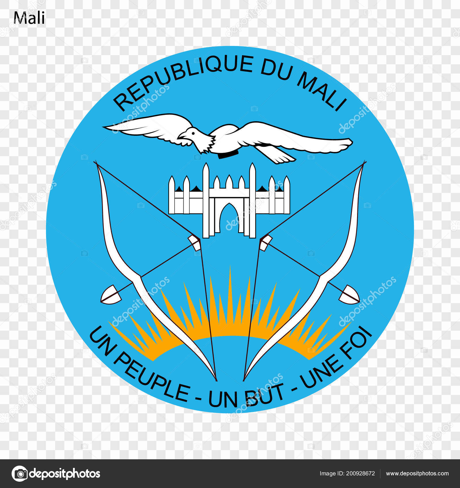 Symbol Mali National Emblem Stock Vector by ©grebeshkovmaxim@gmail.com ...