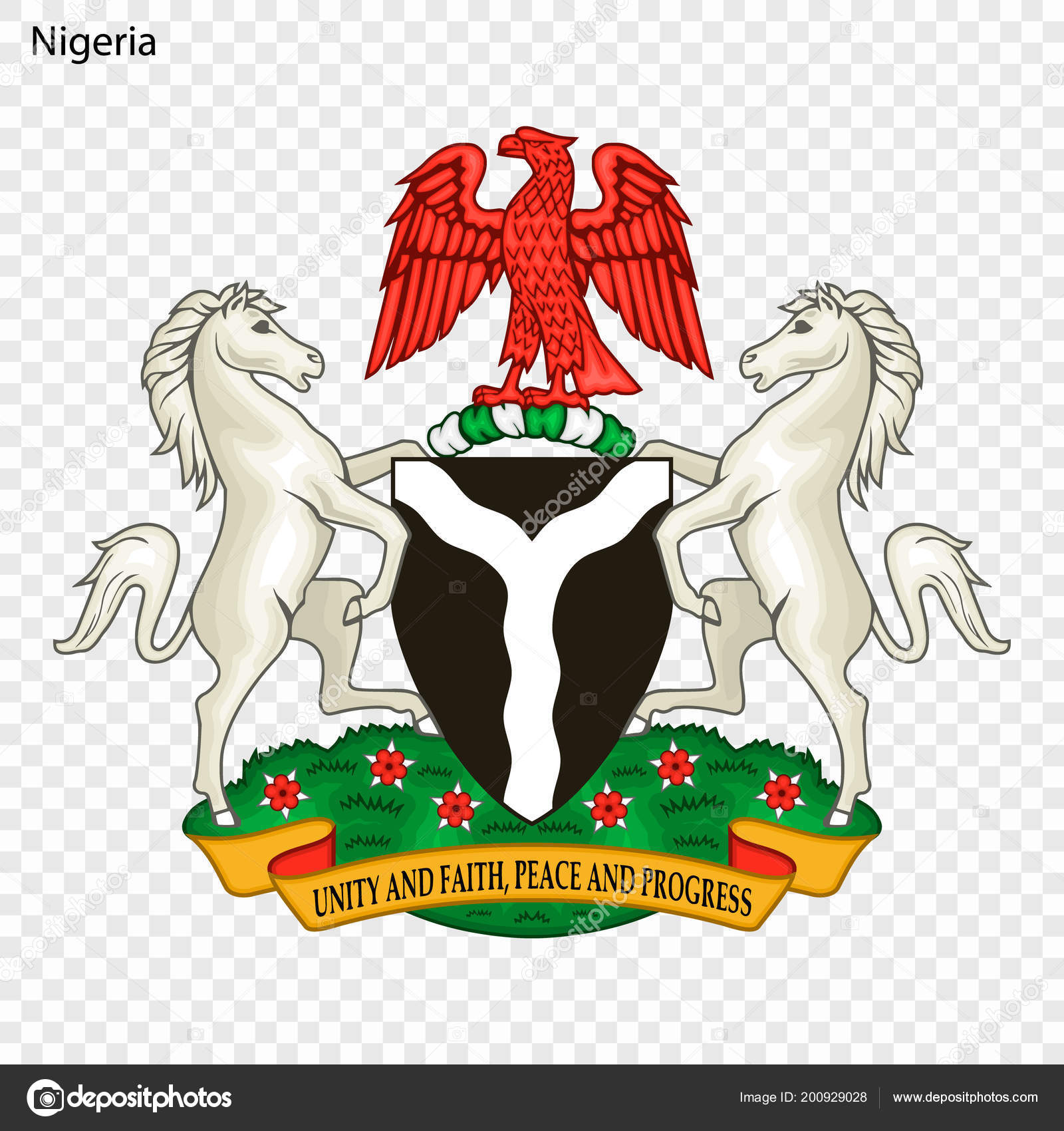 Symbole Nigeria Emblème National image vectorielle par grebeshkovmaxim ...