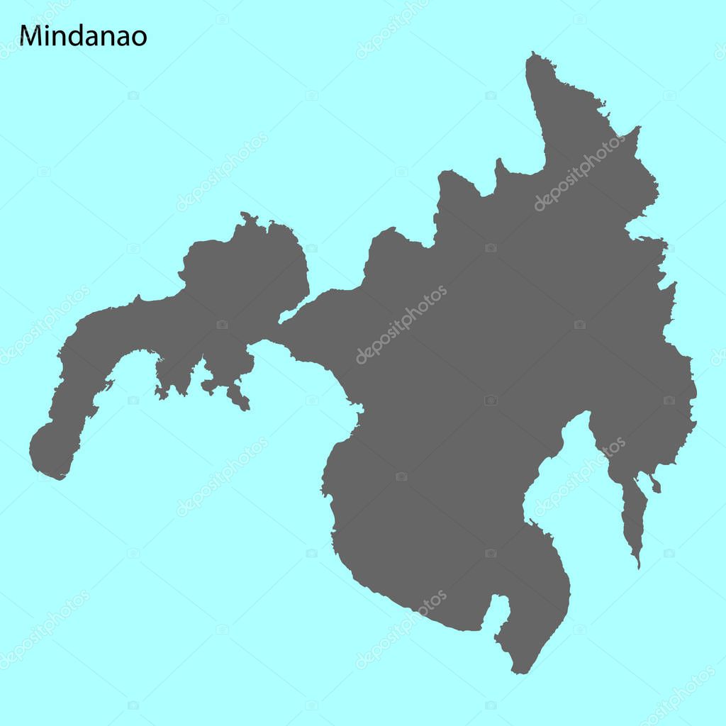 Mapa de alta calidad de Mindanao 2025