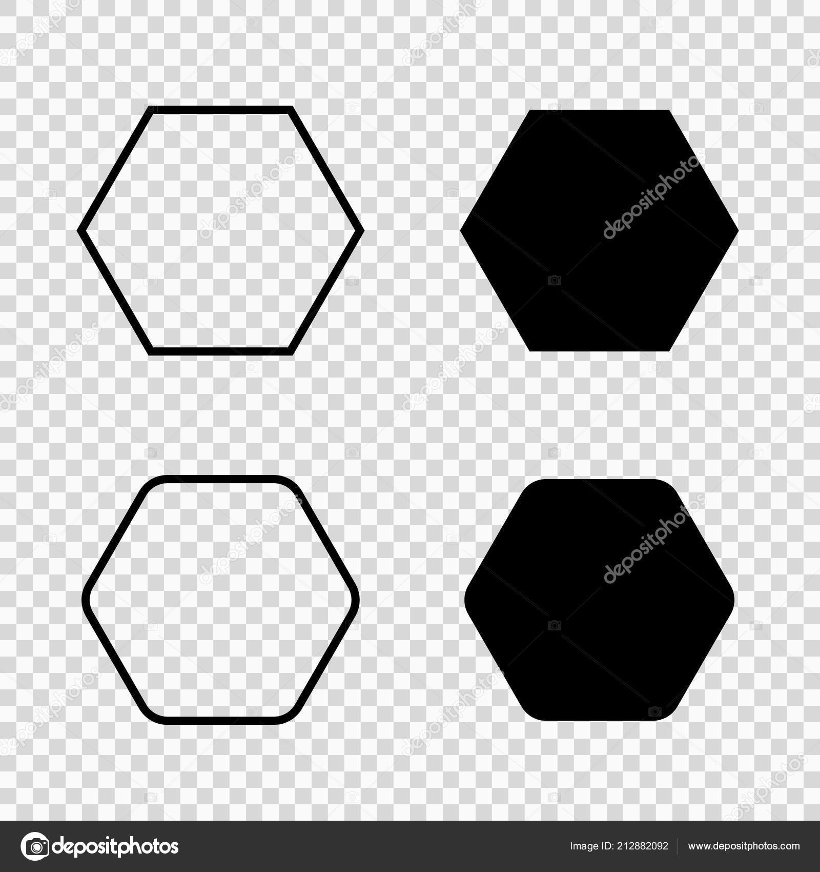 Hexagon Vector Icon Geometry Hexagonal Logo Stock Vector Image by ...