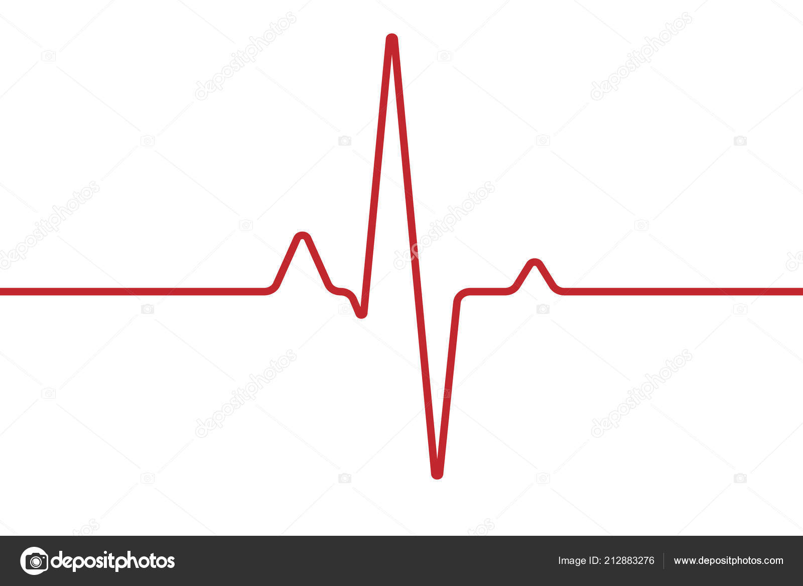 Ecg White Background