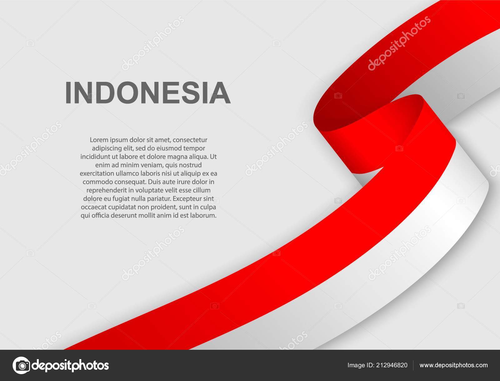 Template Blank Waving Flag Template Blank Waving Flag
