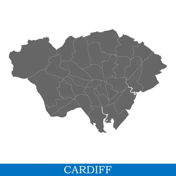 Cardiff region map, Royalty-free Cardiff region map Vector Images ...