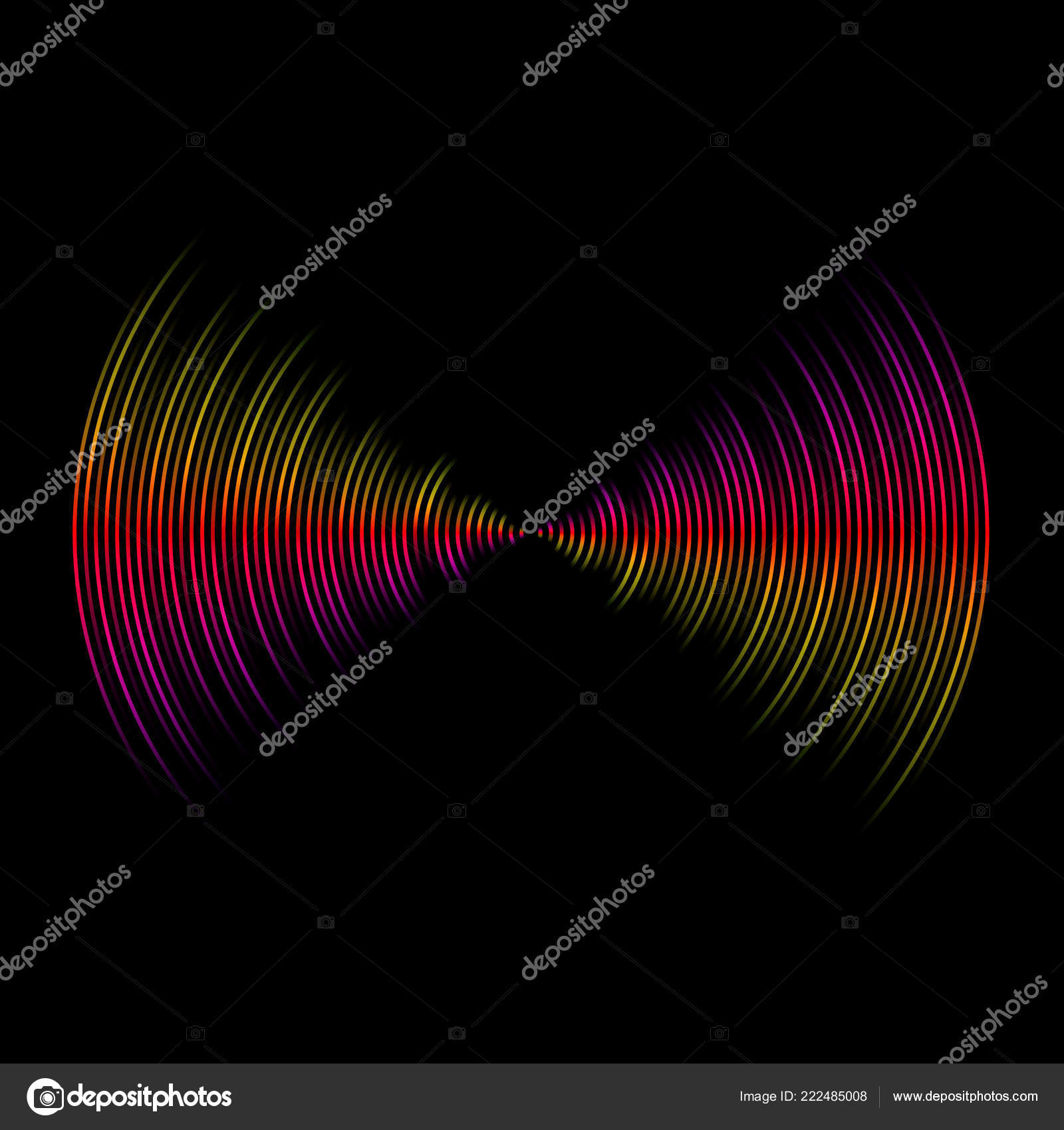 Multicolor Sound Wave Equalizer Background Vector Illustration Stock ...