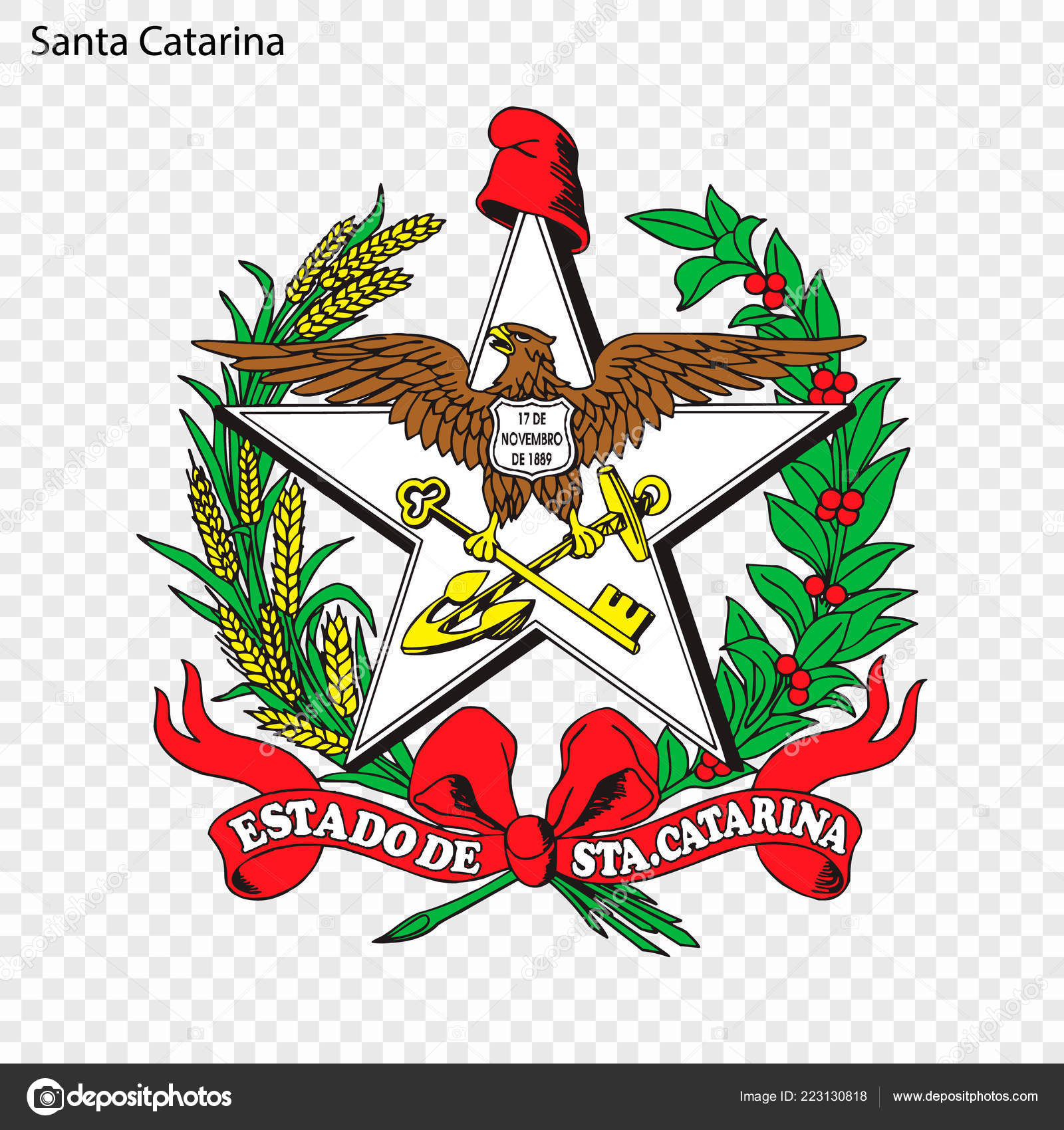 Provincia Emblema. Ilustración vectorial Vector de stock por ...