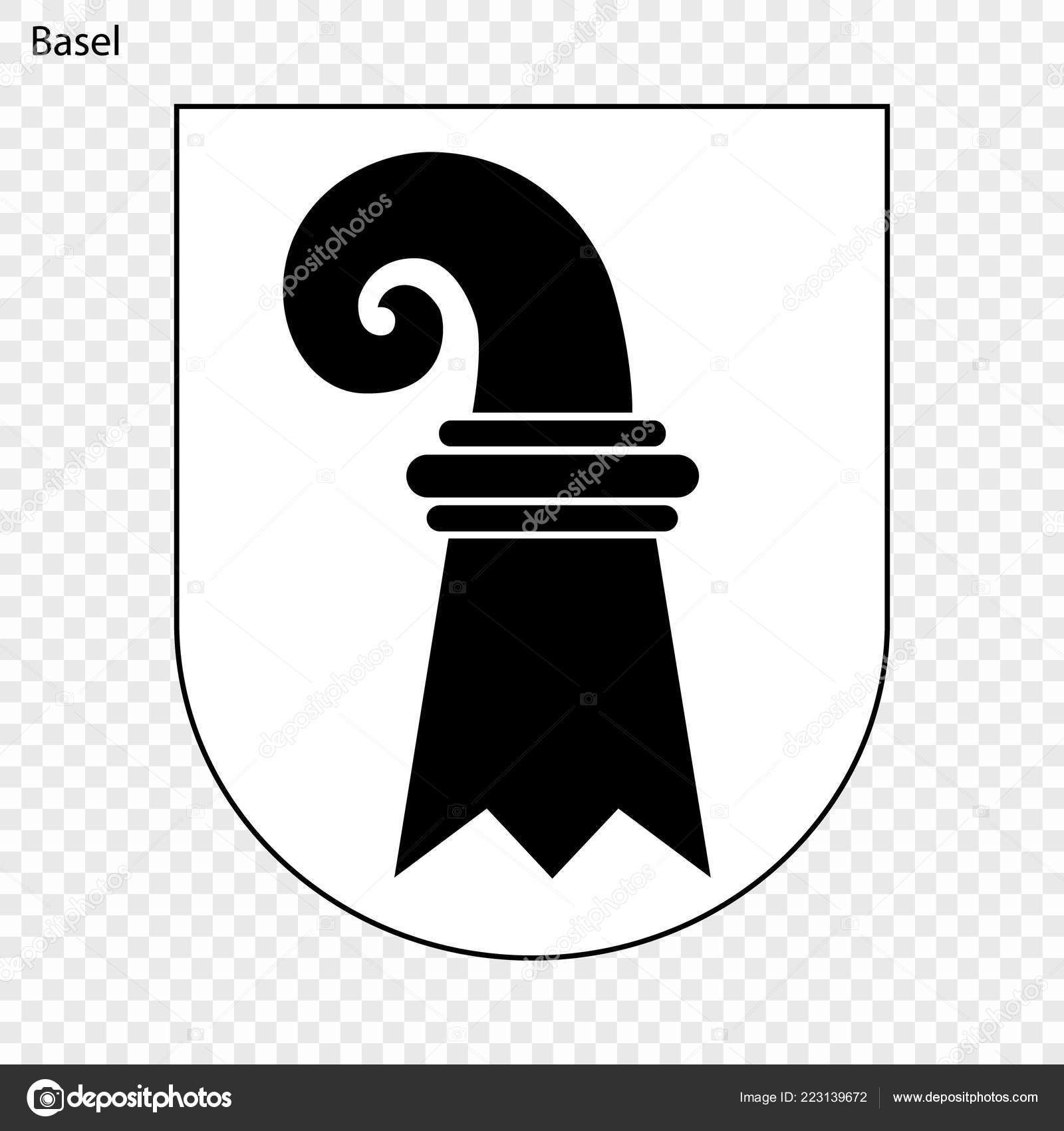 Emblema Basilea Ciudad Suiza Ilustración Vectorial Vector de stock por ...